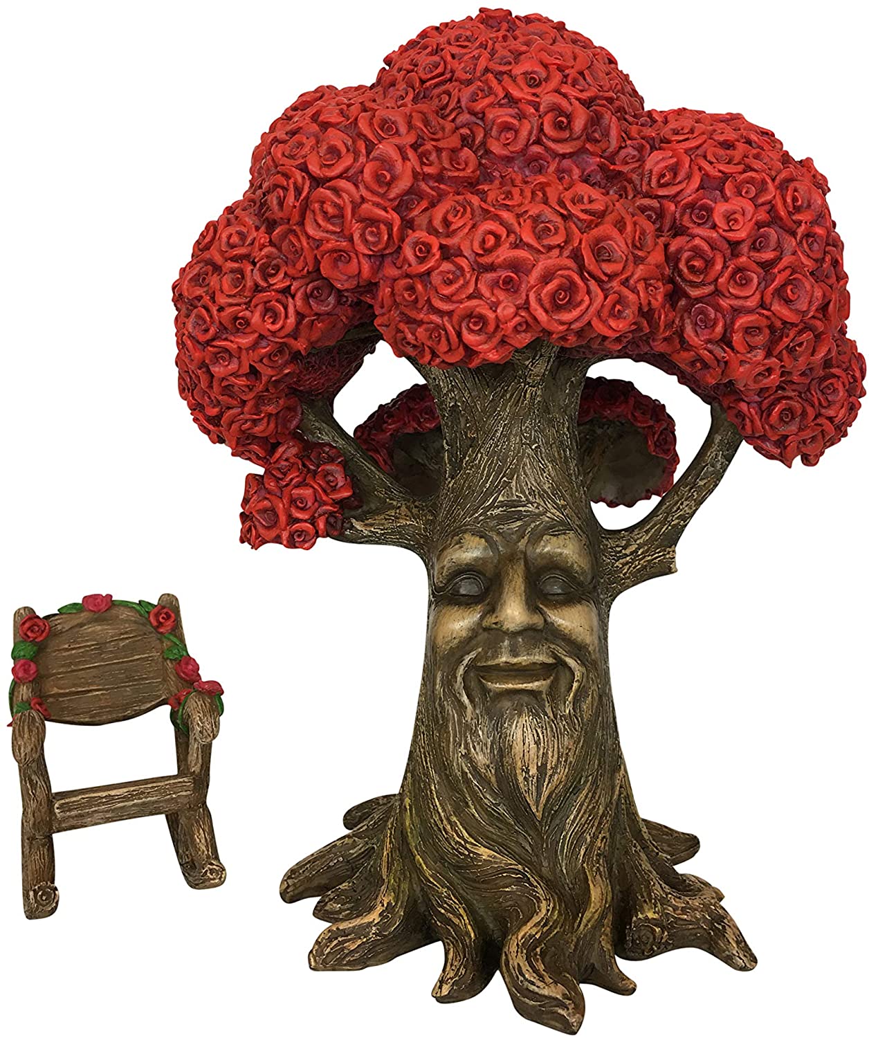 Fairy Garden Miniature Tree: Mr. Rose The Red Rose Tree of Azar (9 Inch ...