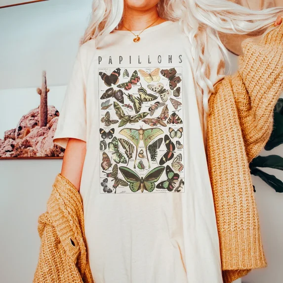 Fairy Grunge Butterfly Moth Cottagre S1Hirt, Vintage Papillon Chart ...