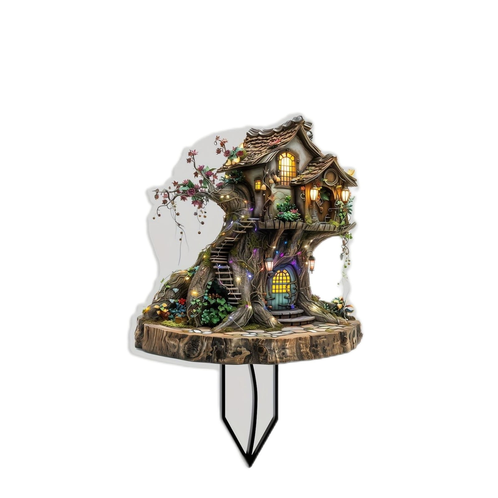 Fairy House Garden Statues With Boots, Fairy Garden Decor House Kit ...