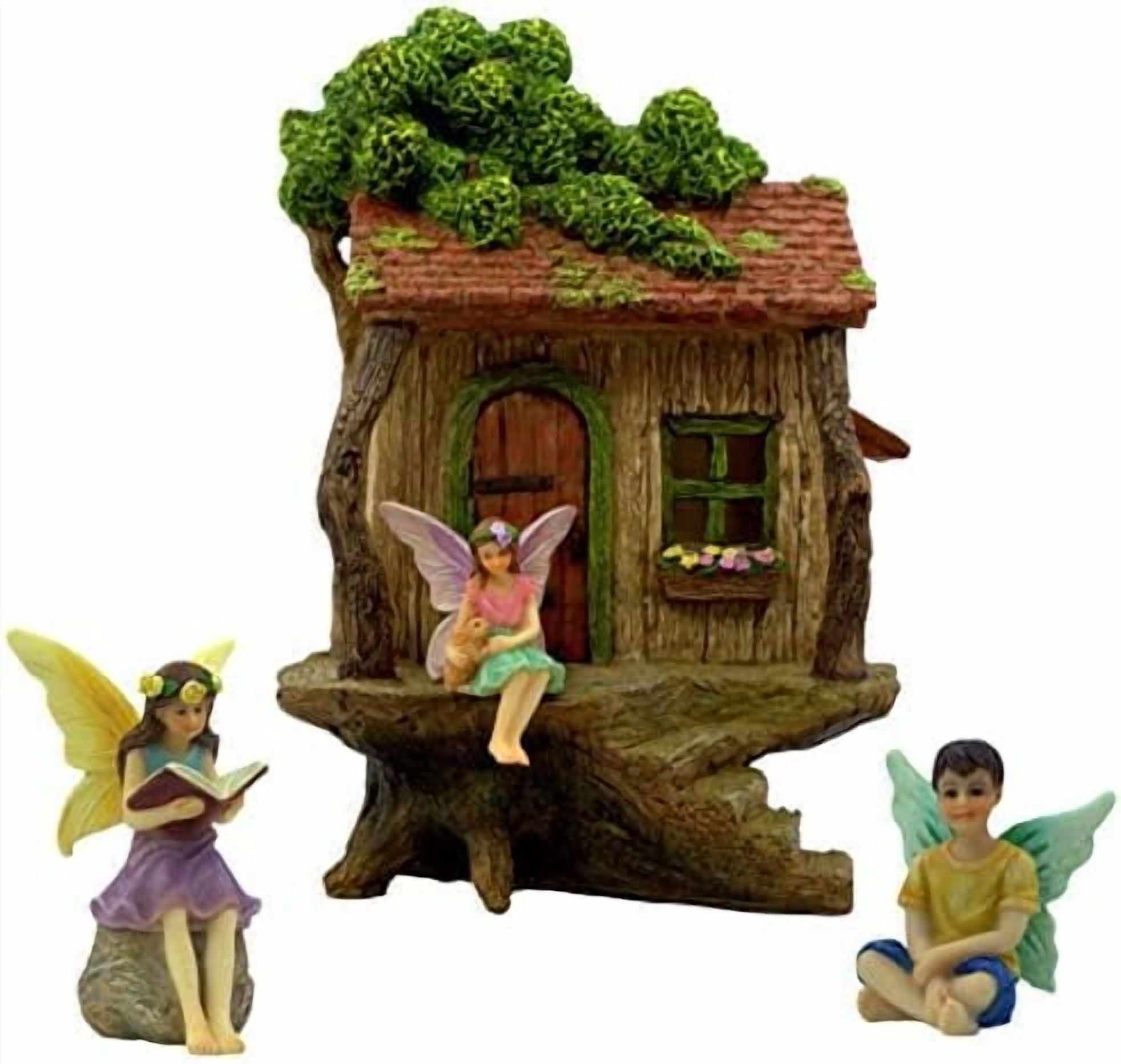 Fairy House Kit - Fairy Garden Accessories for Outdoor Miniature ...