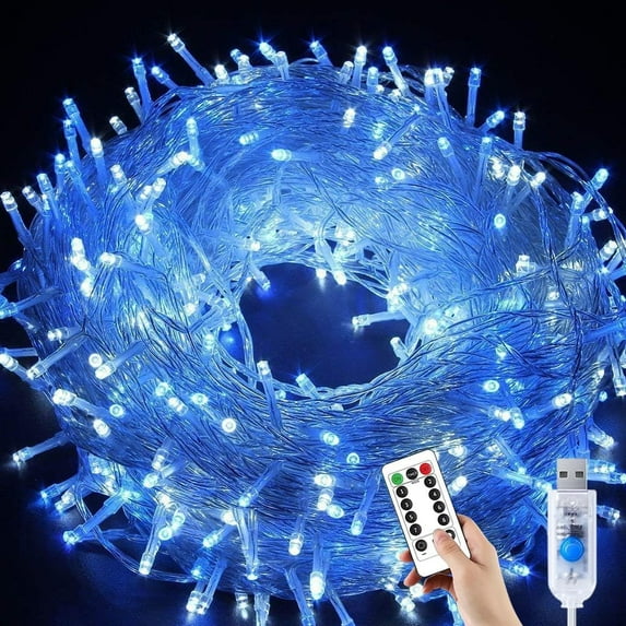 Fairy Lights, 10M 80LED Christmas String Lights with Remote, USB ...