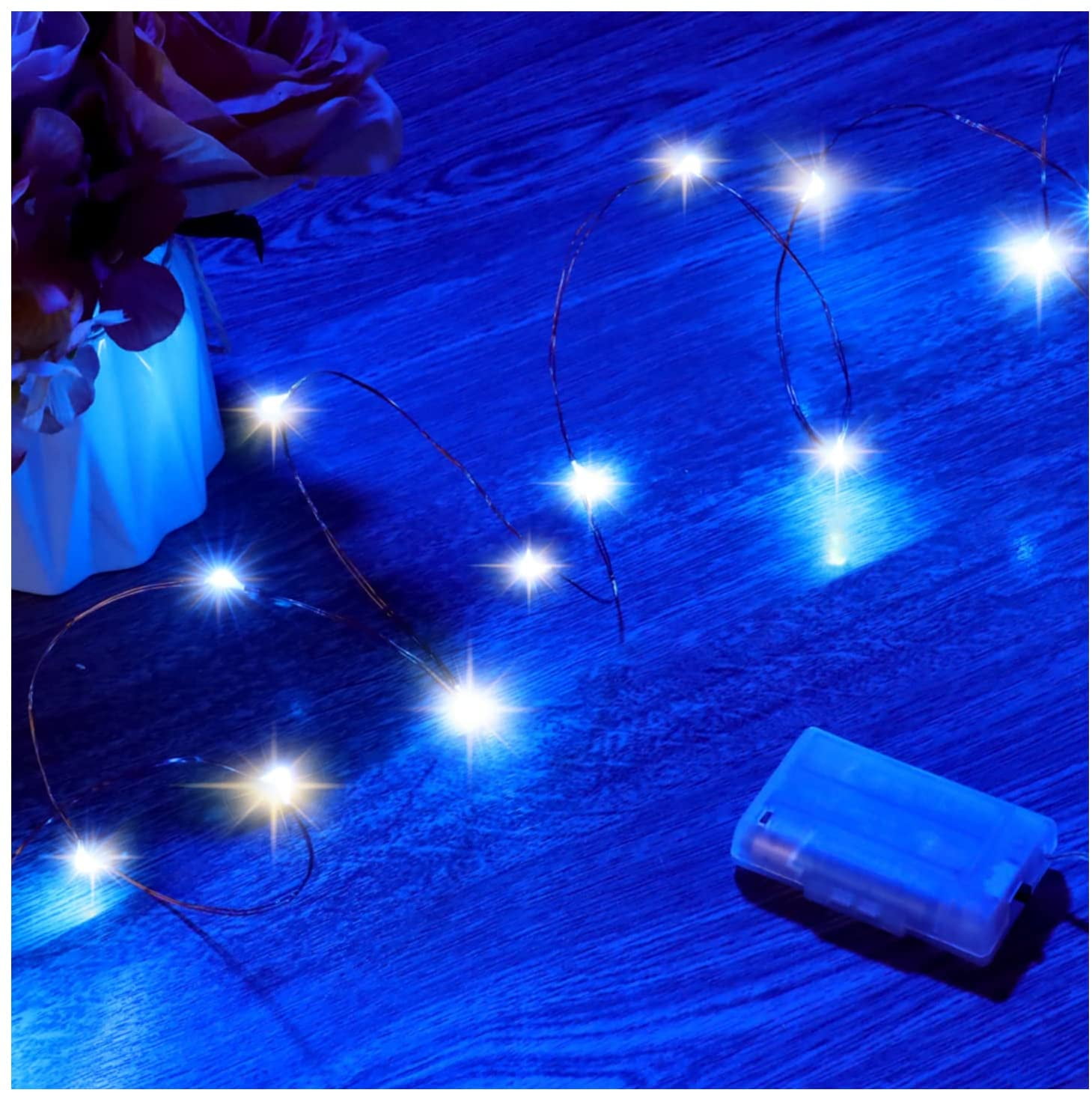 Fairy Lights Battery Operated, 10ft 30 LED Battery Powered Copper Wire ...