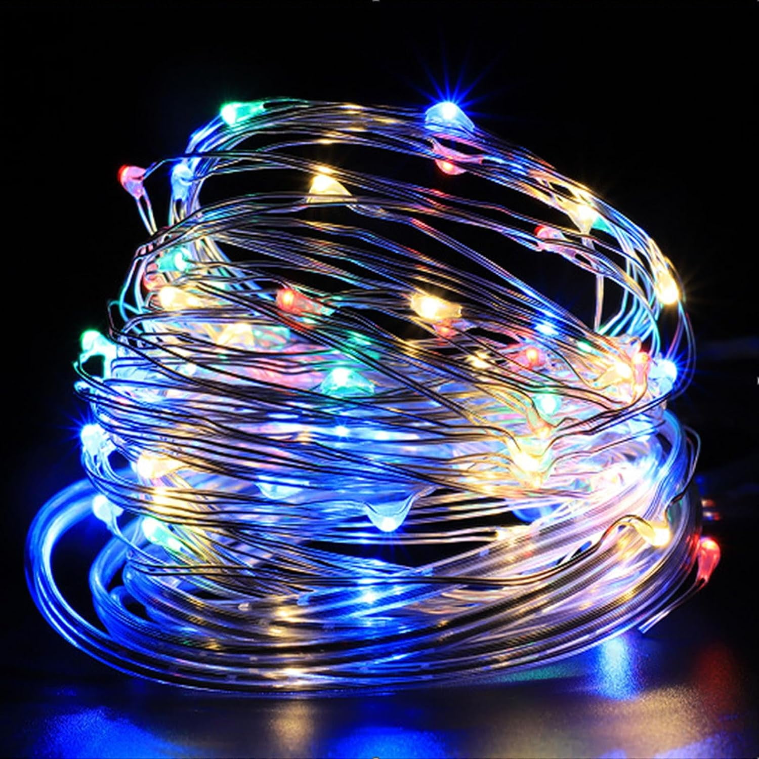 Fairy Lights Battery Operated, 16.4ft 50 LED Copper Wire String Light ...