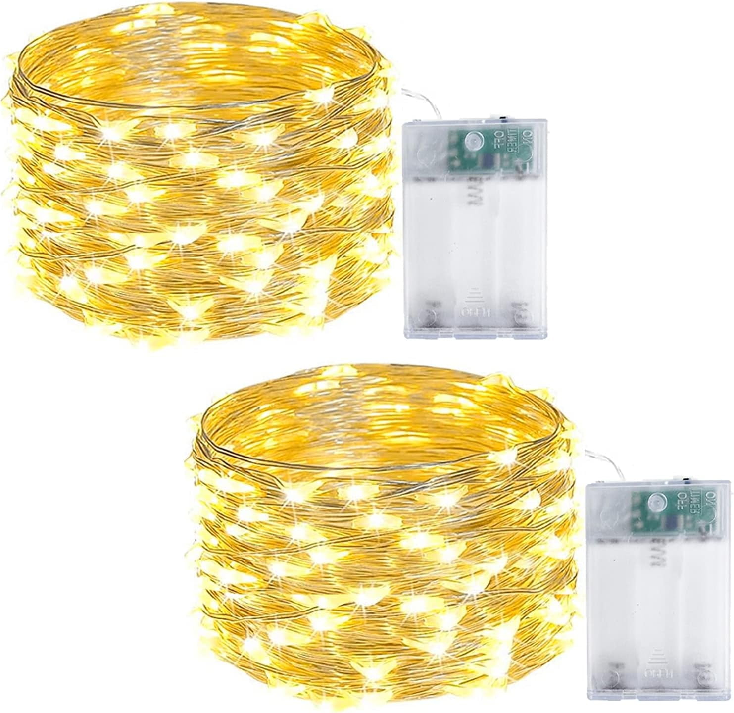 Fairy Lights Battery Operated with Timer, Waterproof 16FT 50 LED String ...