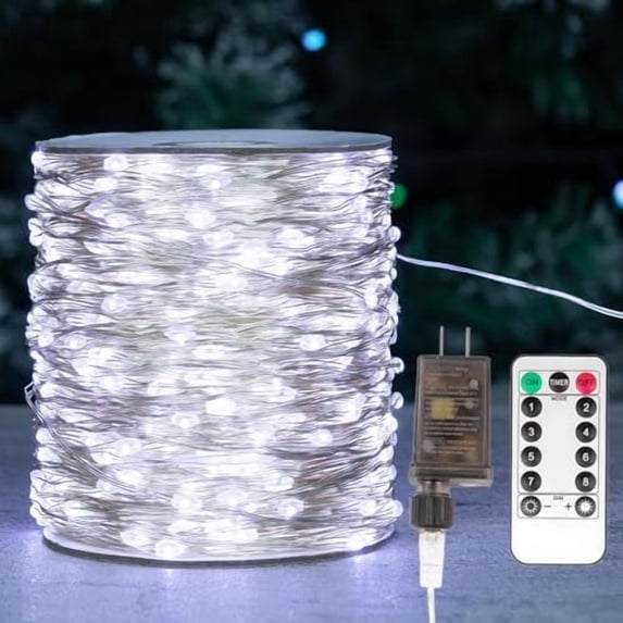 Fairy Lights Plug in,328FT 1000LEDs Waterproof Led String Lights,8 ...