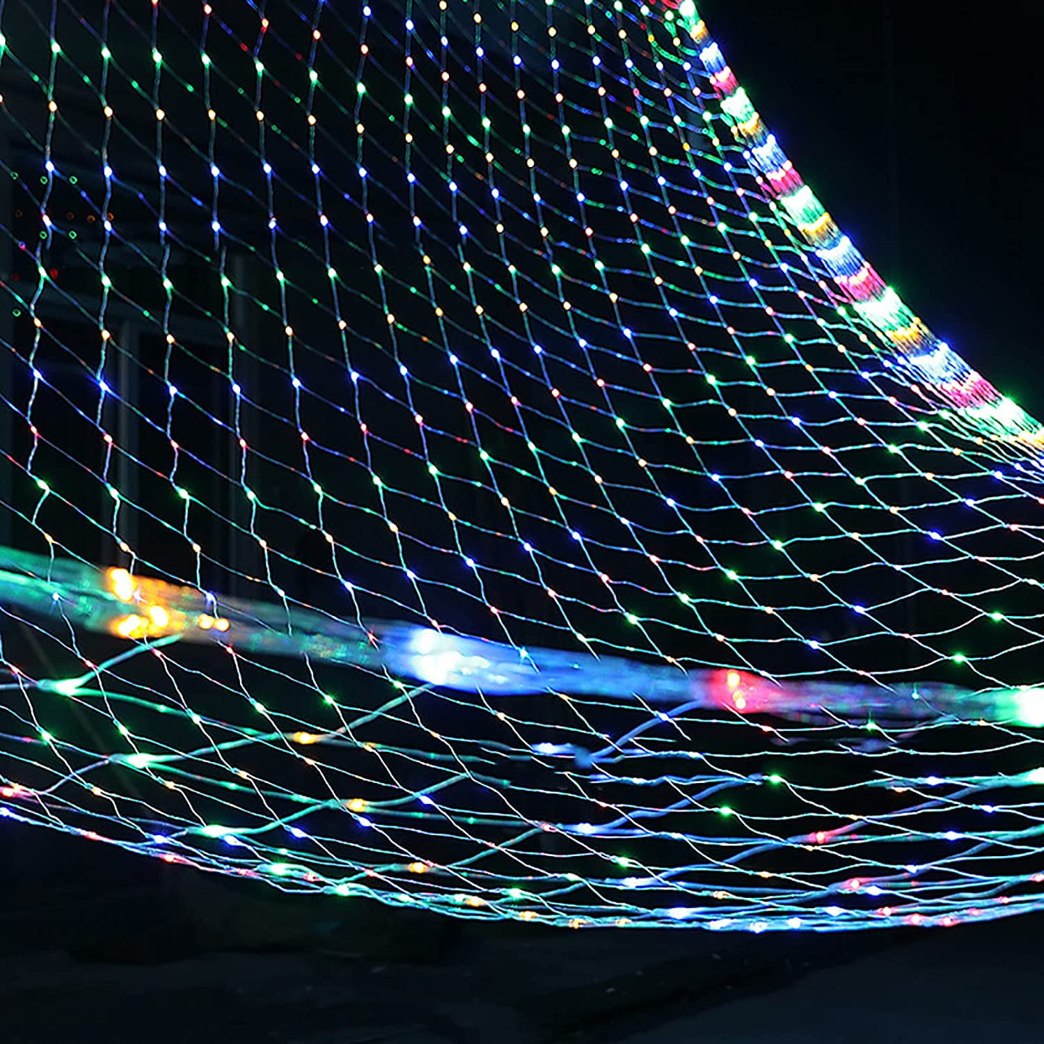 Fairy Mesh Lights Outdoor Connectable 8 Modes Net Light Waterproof Plug ...