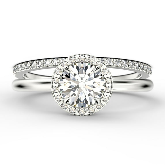 Fairy Minimalist 1.75 Carat Round Cut Diamond Moissanite Engagement ...