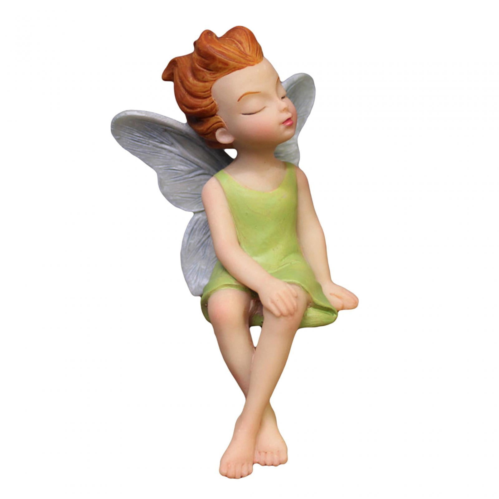 Fairy Ornament Sitting Figurine ,Small Fairy Figurine, Resin Statue ...