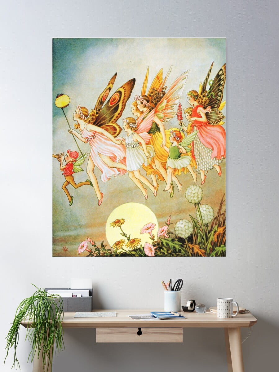 Fairy Parade By Ida Rentoul Outhwaite - Vintage Art Poster Wall Art ...