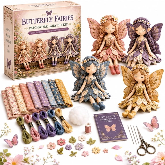 Fairy Patchwork DIY Collection, 2026 Flower Fairies Sewing Kit ...