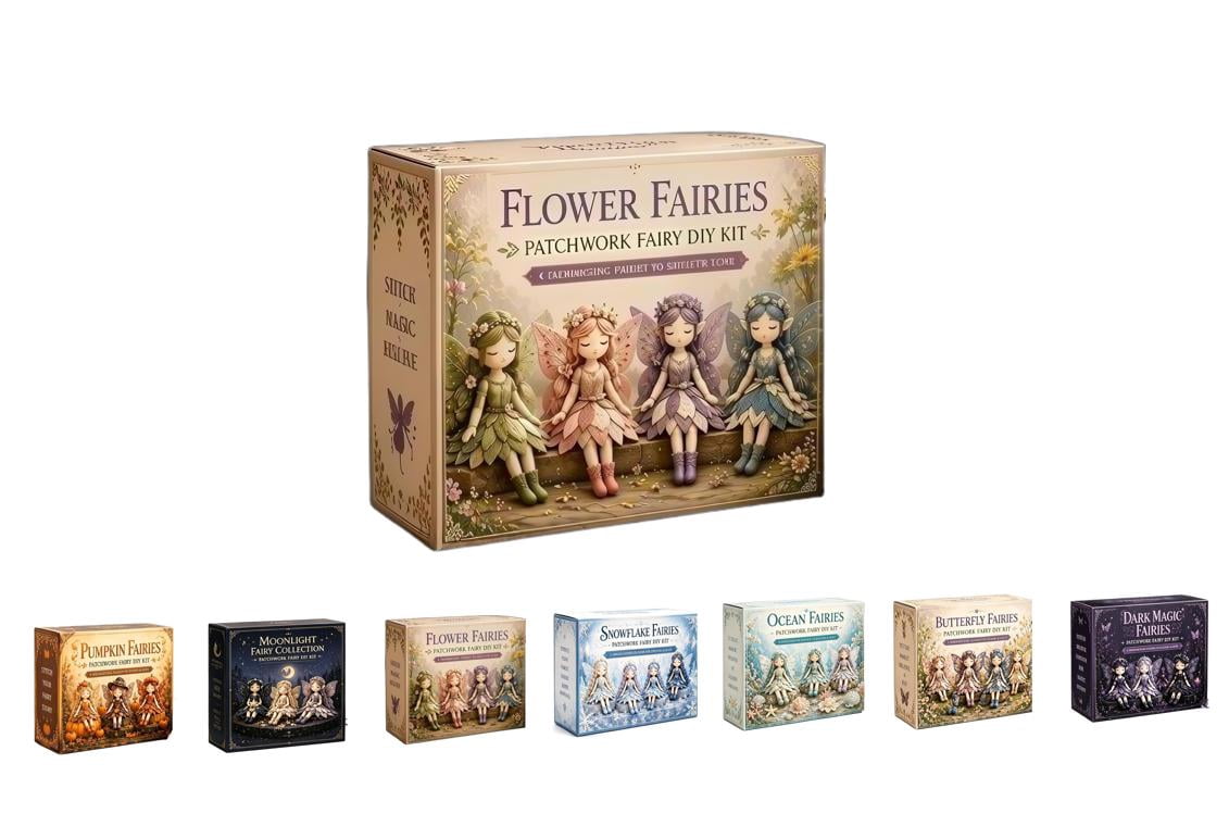 Fairy Patchwork DIY Collection, Classic Patchwork Fairy Doll Kit, Make ...