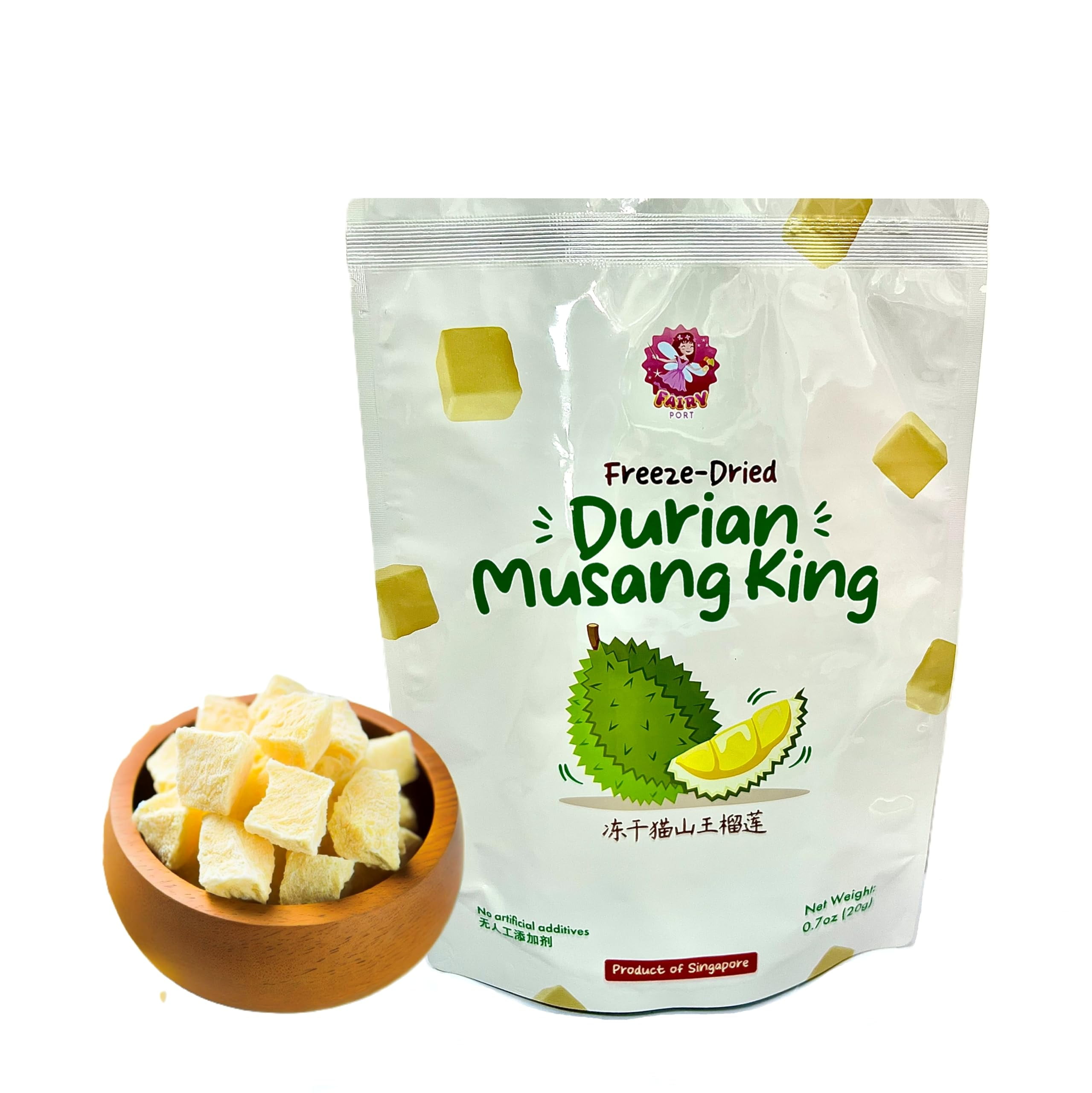 Fairy Port Freeze-Dried Musang AKF18 King Crispy Durian Pack), Organic ...