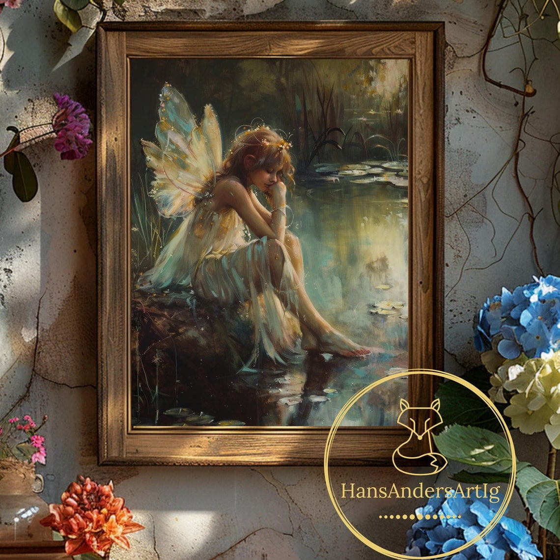 Fairy Poster Vintage Style Fairytale Light Cottagecore Light Academia ...