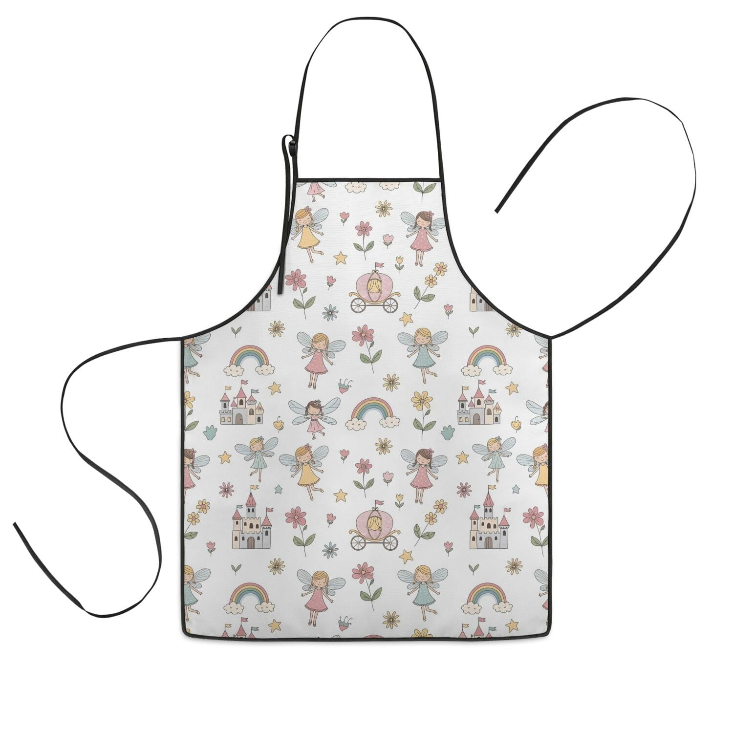 Fairy Princess Carriage Pattern Kids Aprons for Girls and Boys ...
