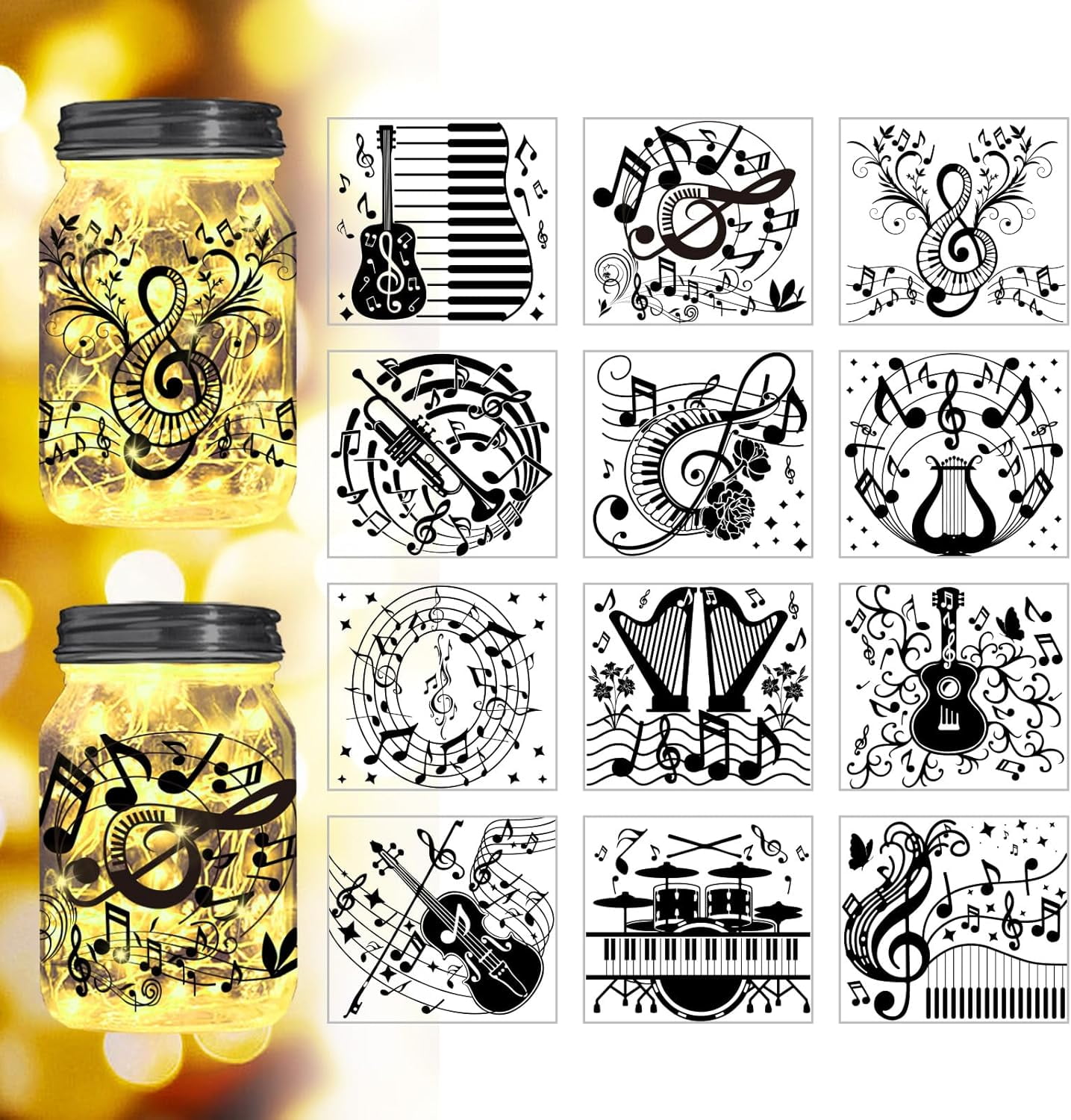 Fairy Silhouette Stickers Cutouts for Jars Window Glass Wall Wishing ...