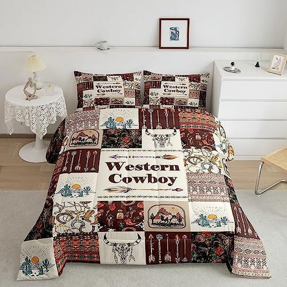 Fairy Southwest Cowboy Comforter Set Size Western Desert Bedding Set ...