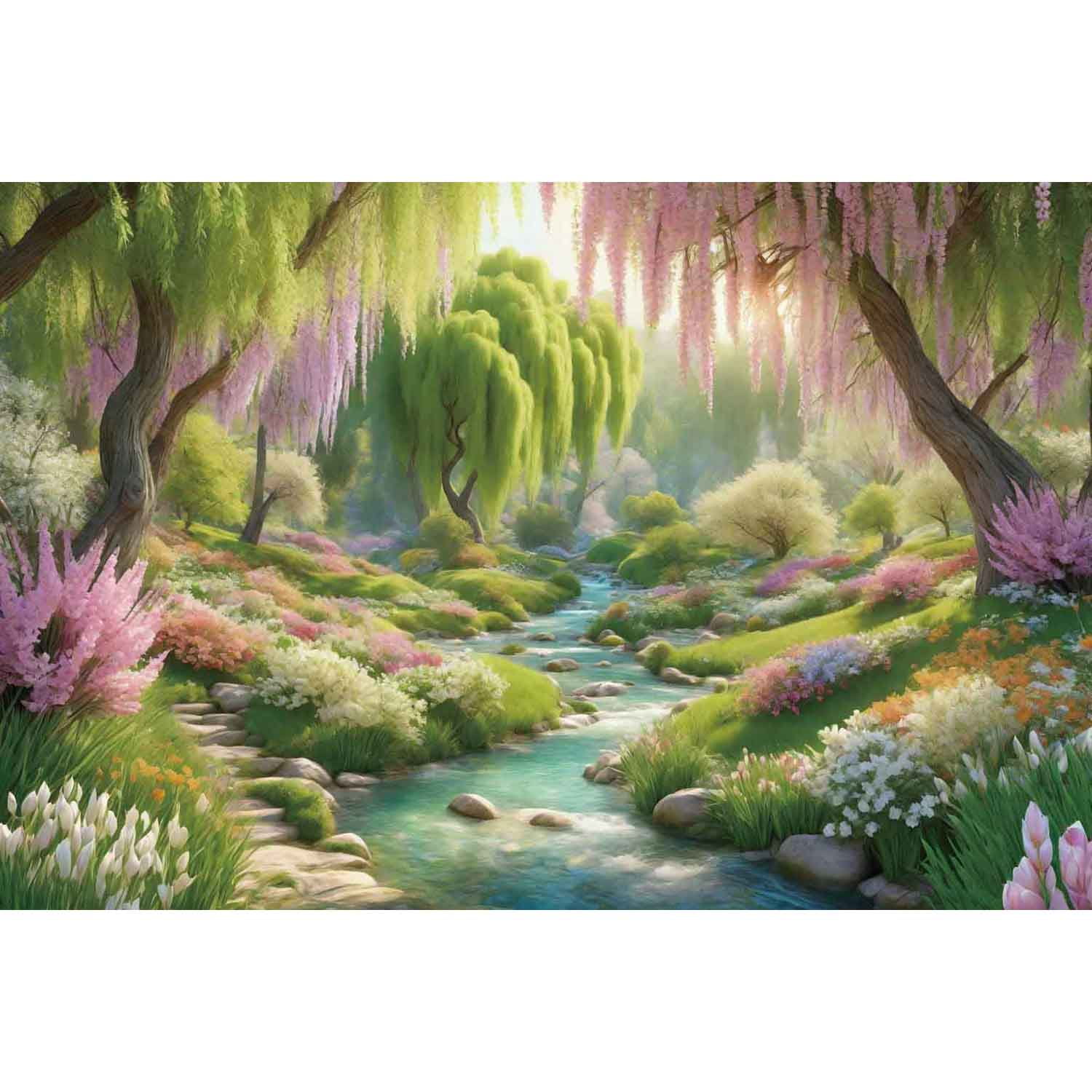 Fairy Spring Cherry Blossom Backdrop Birthday ration Photography ...