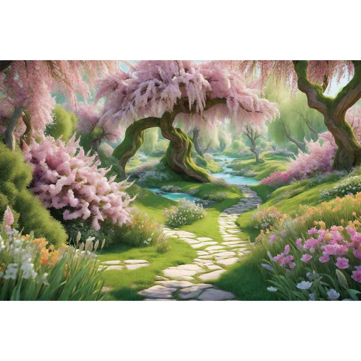 Fairy Spring Cherry Blossom Backdrop Birthday ration Photography ...