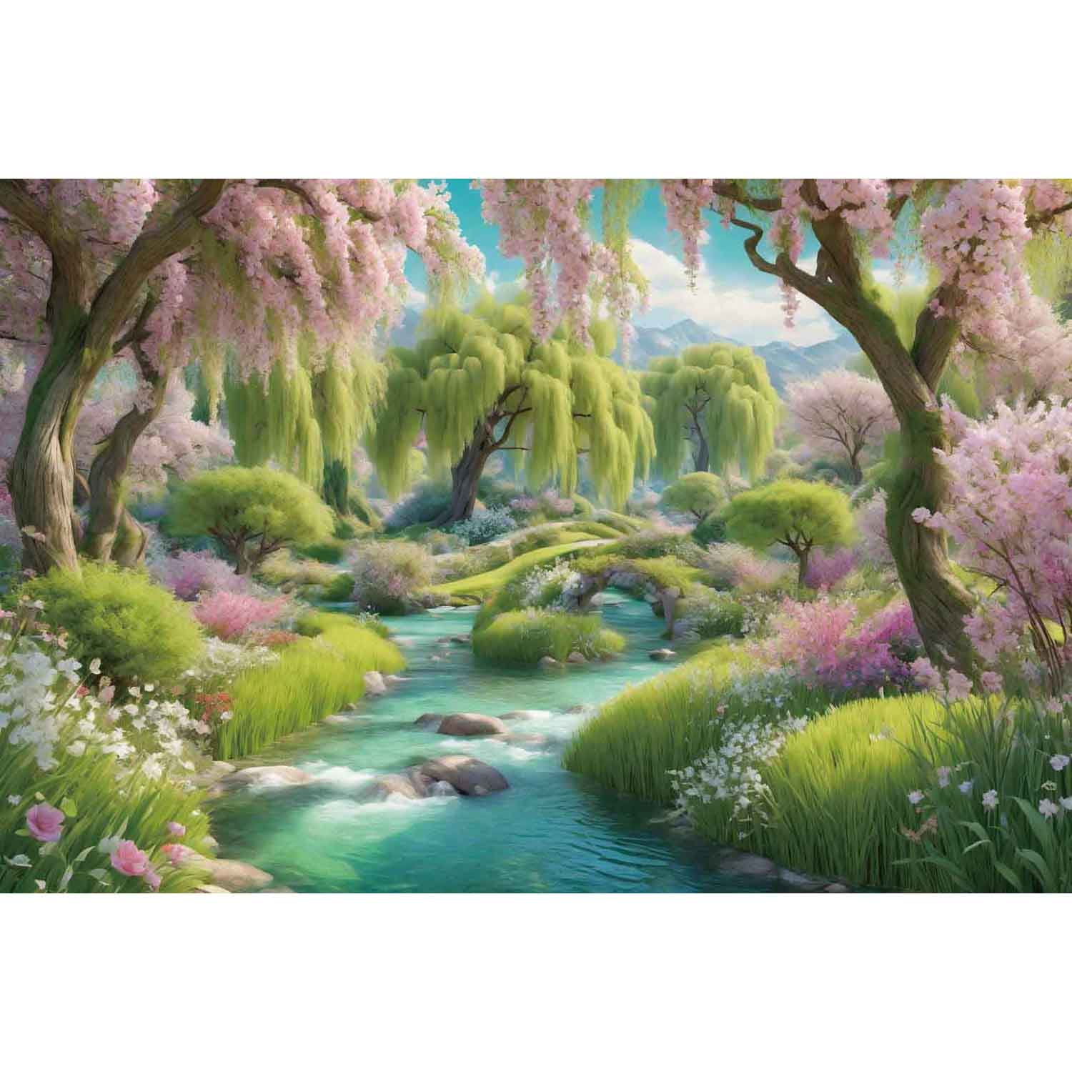 Fairy Spring Cherry Blossom Backdrop Birthday ration Photography ...