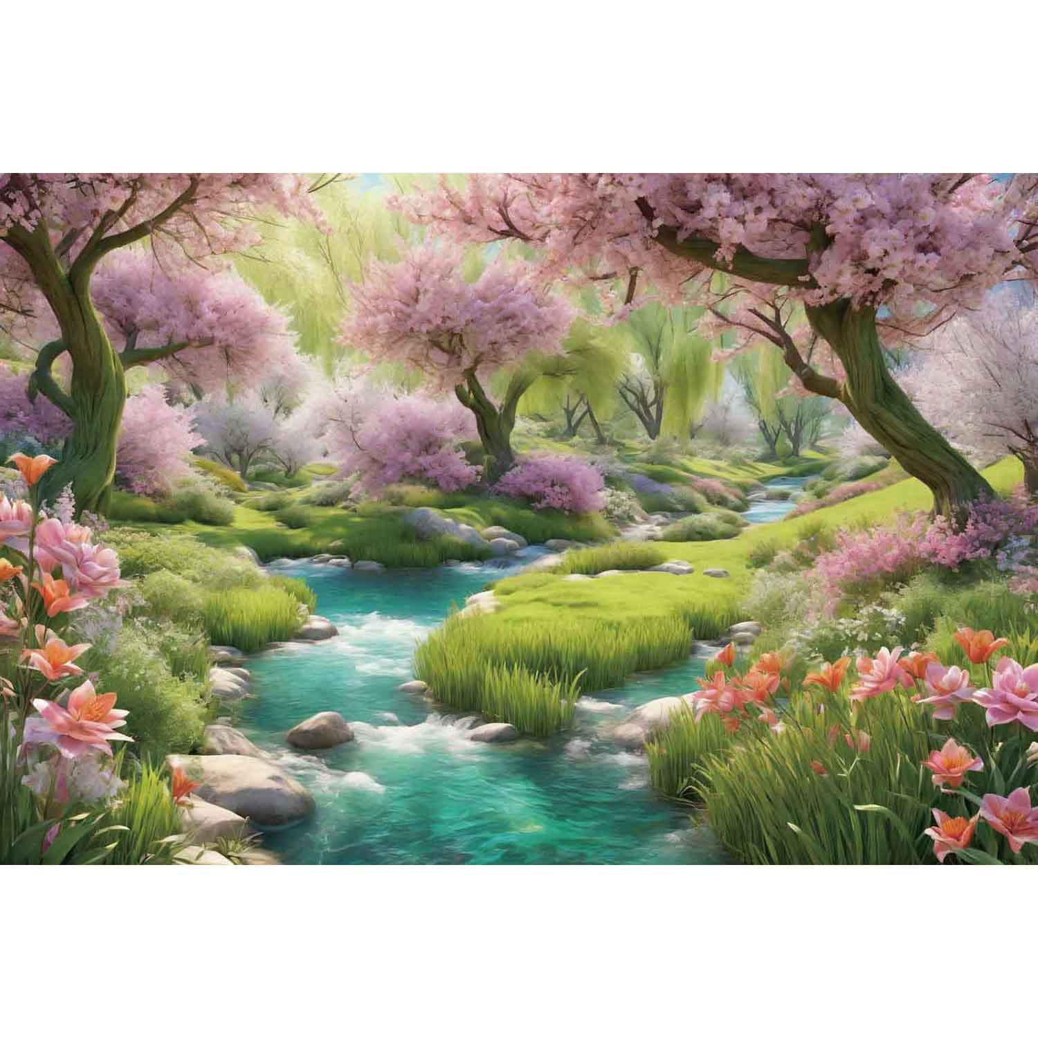 Fairy Spring Cherry Blossom Backdrop Birthday ration Photography ...