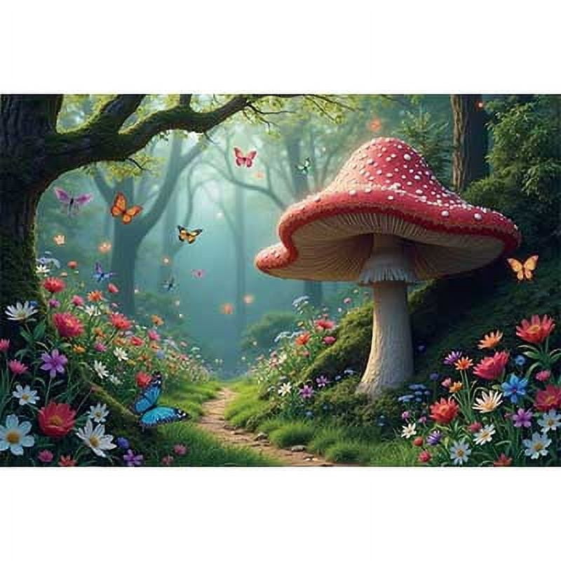 Fairy Spring Enchanted Forest Photo Backdrop Gre Grass Flowers Arch ...