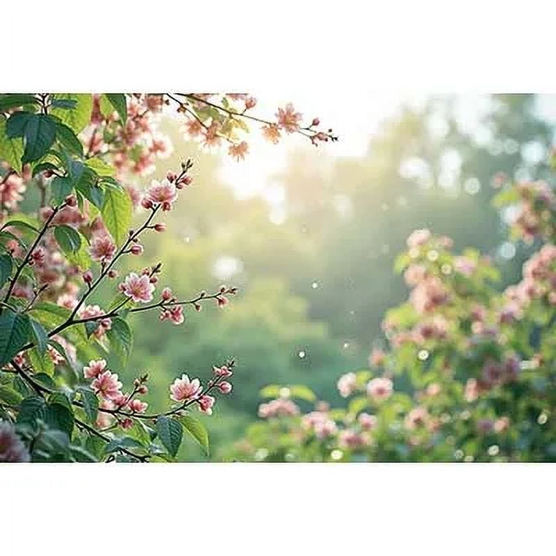 Fairy Spring Gre Pink Bokeh Photography Background Floral Gard Flower Backdrop Childr Studio ...