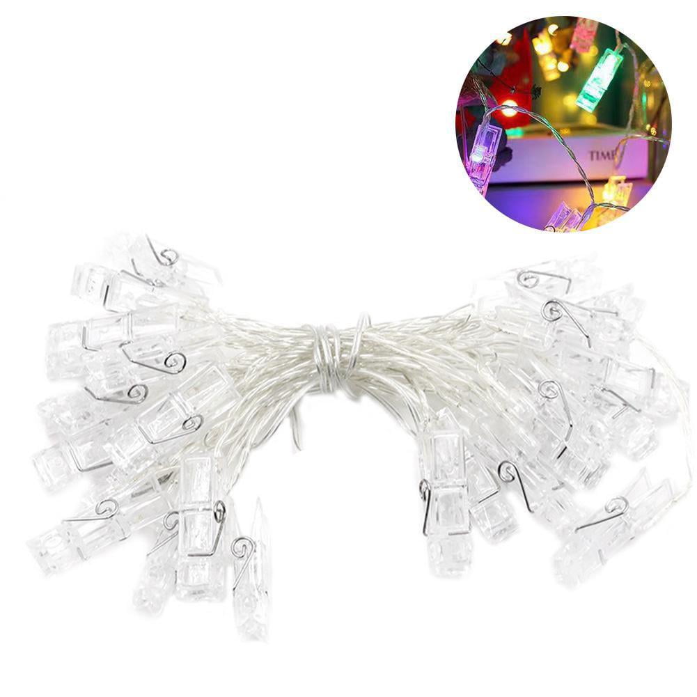 Fairy Star Strip Lamp 10LED Photo Clip String Light Birthdays For ...