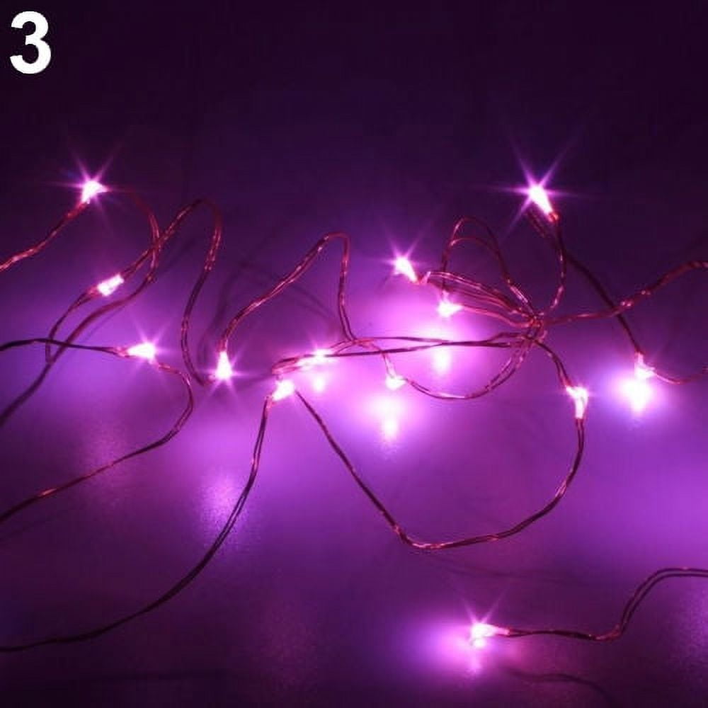 Fairy Starry Lights 20 LED Wire Light String Battery Powered Mini ...