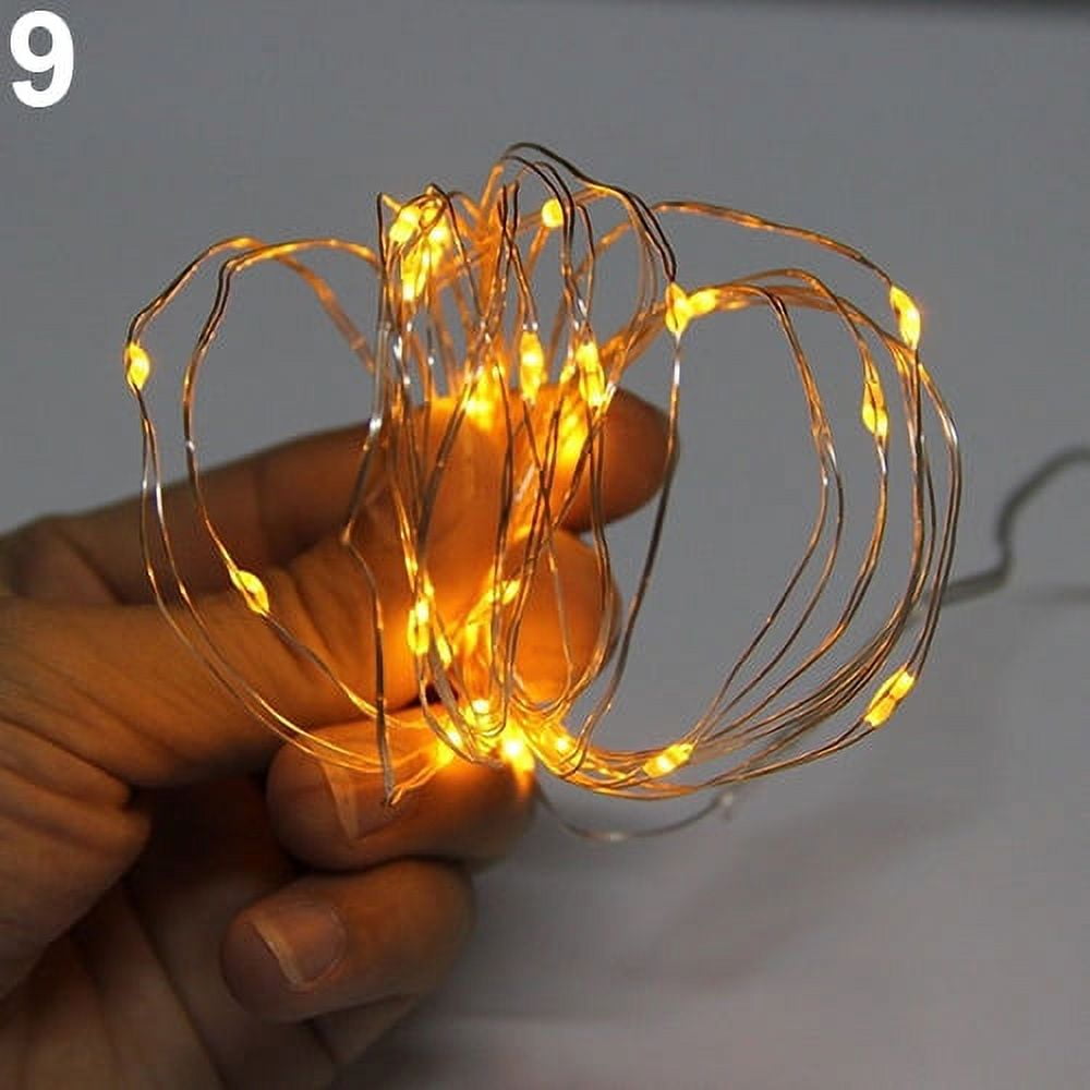 Fairy Starry Lights 20 LED Wire Light String Battery Powered Mini ...