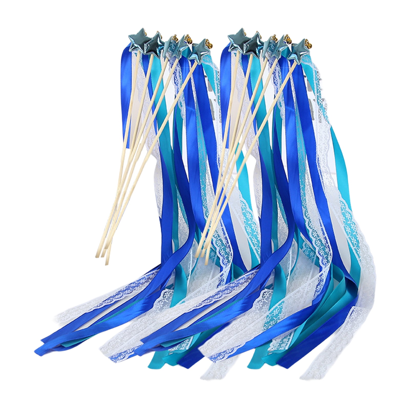 Fairy Sticks Party Streamers with Top Stars Silk Fairy Stick Wand ...