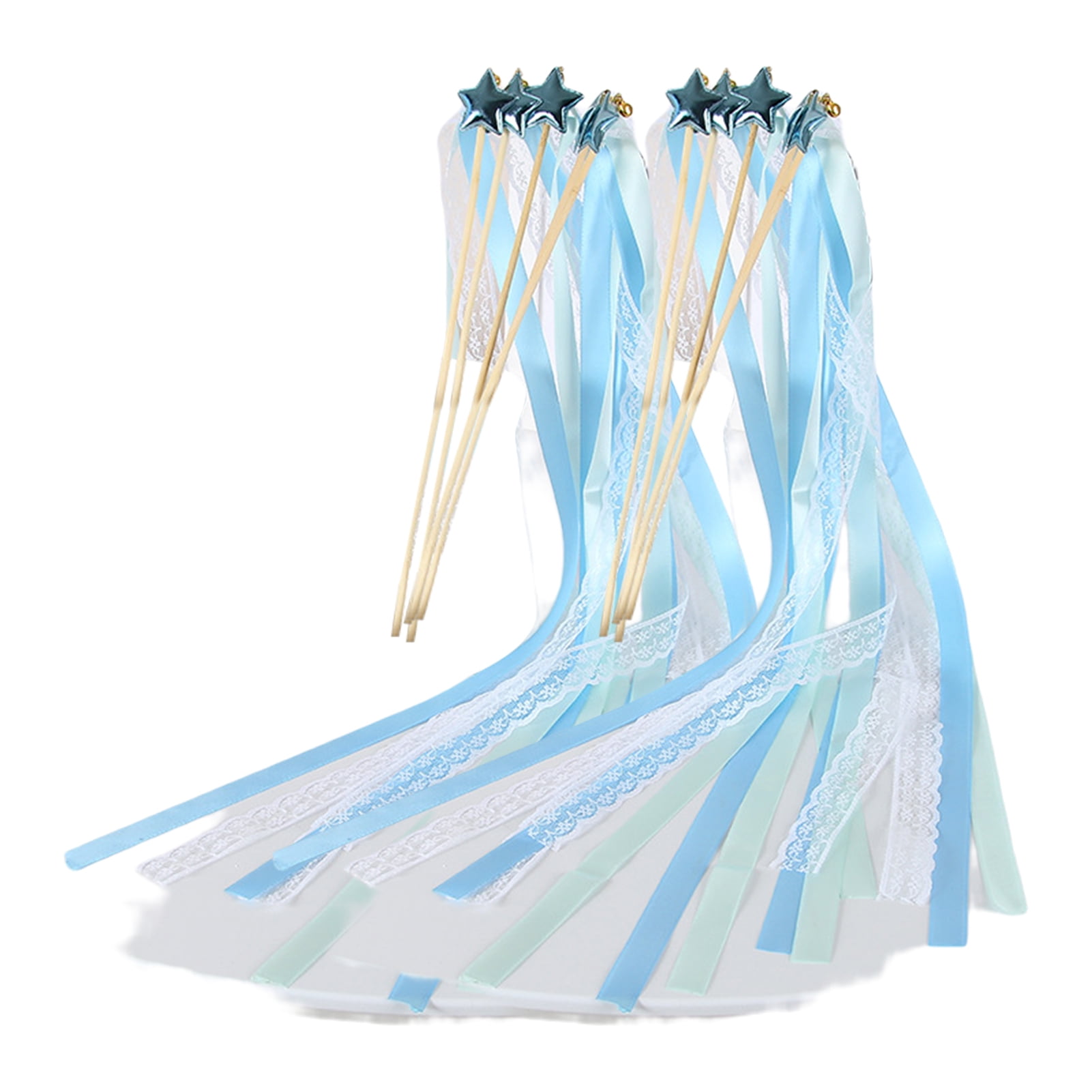 Fairy Sticks Party Streamers with Top Stars Silk Fairy Stick Wand ...