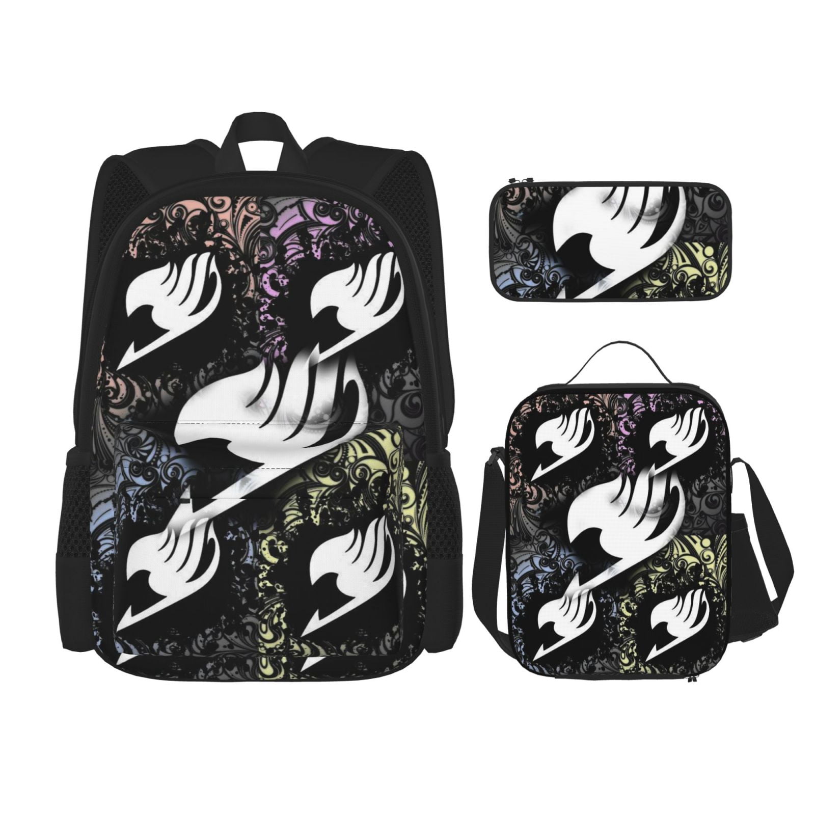 Fairy Tail 01 Backpacks With Lunch Pack Pencil Case 3pcs Set, Double ...
