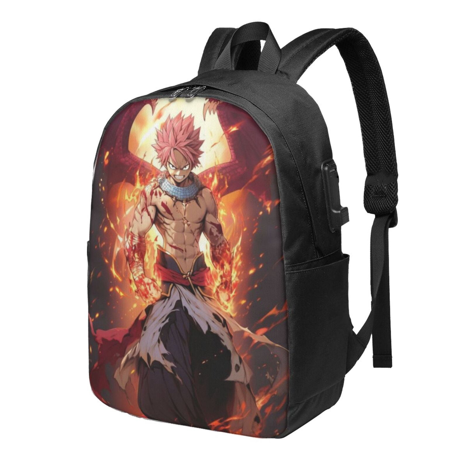 Fairy Tail 17 Inch Travel Backpack Casual Laptop Backpack With Usb ...