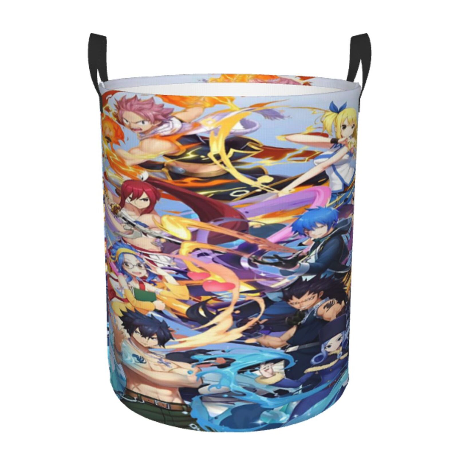 Fairy Tail 3d Graphic Flame Laundry Basket Fire Flame Clothes Hamper ...