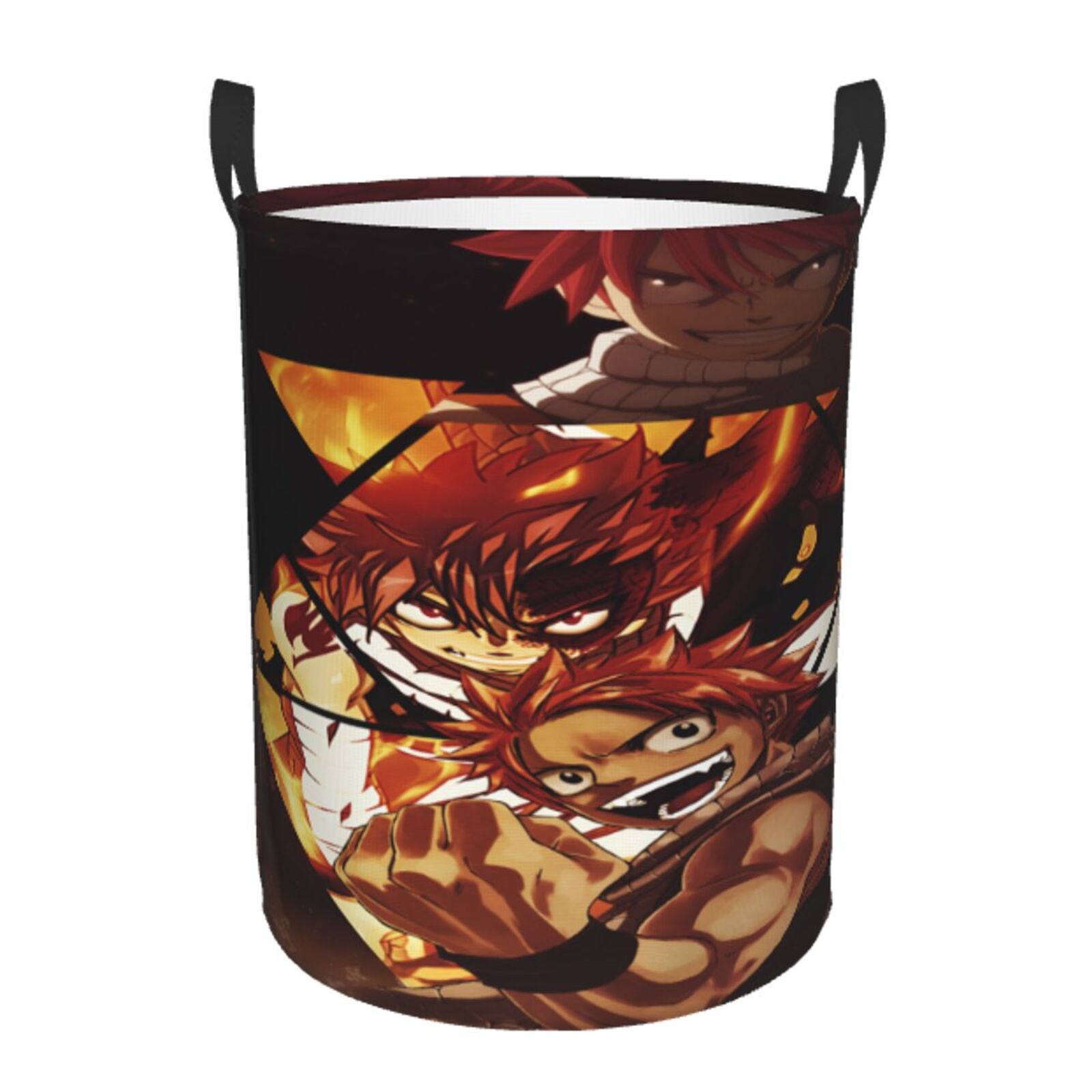 Fairy Tail 3d Graphic Flame Laundry Basket Fire Flame Clothes Hamper ...