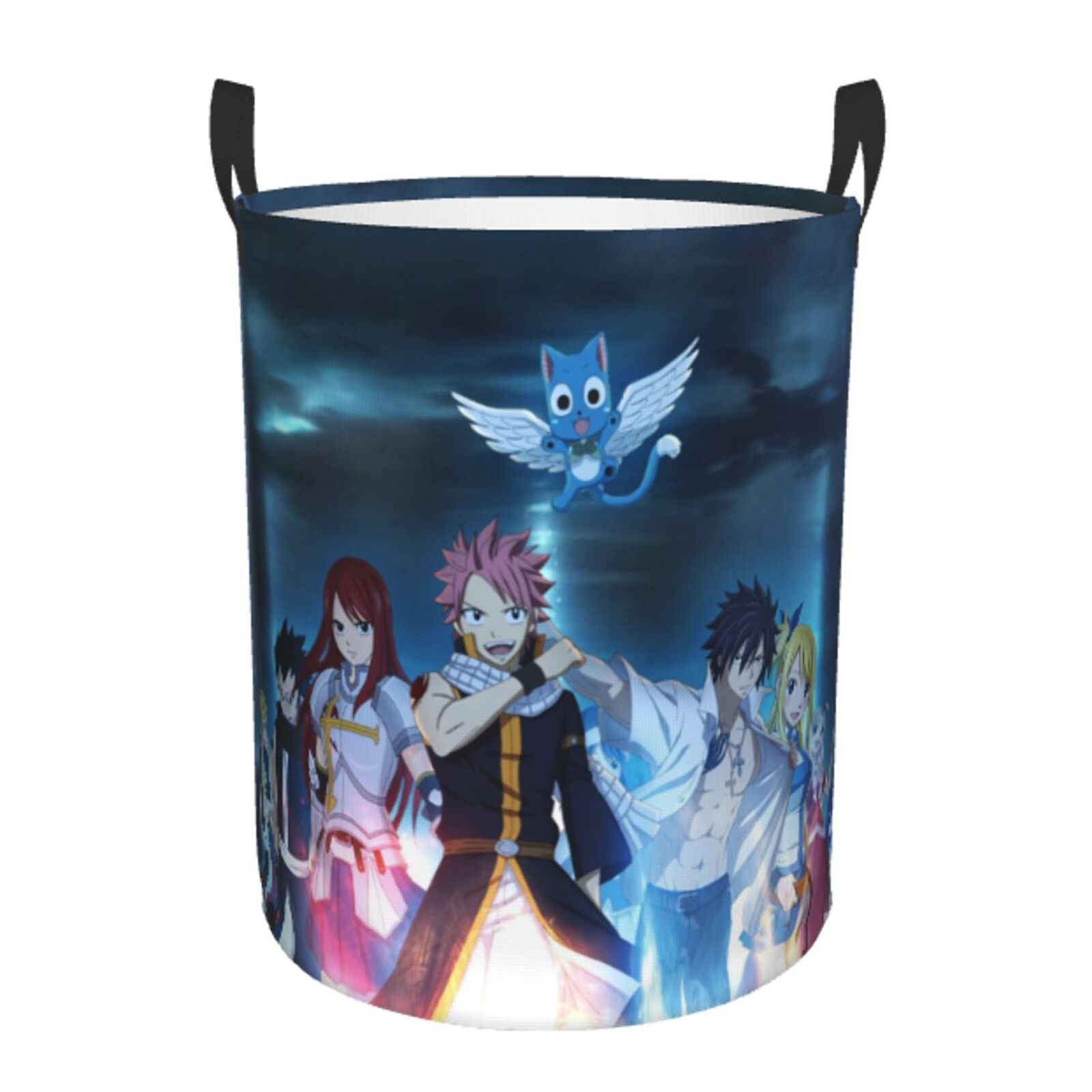 Fairy Tail 3d Graphic Flame Laundry Basket Fire Flame Clothes Hamper ...