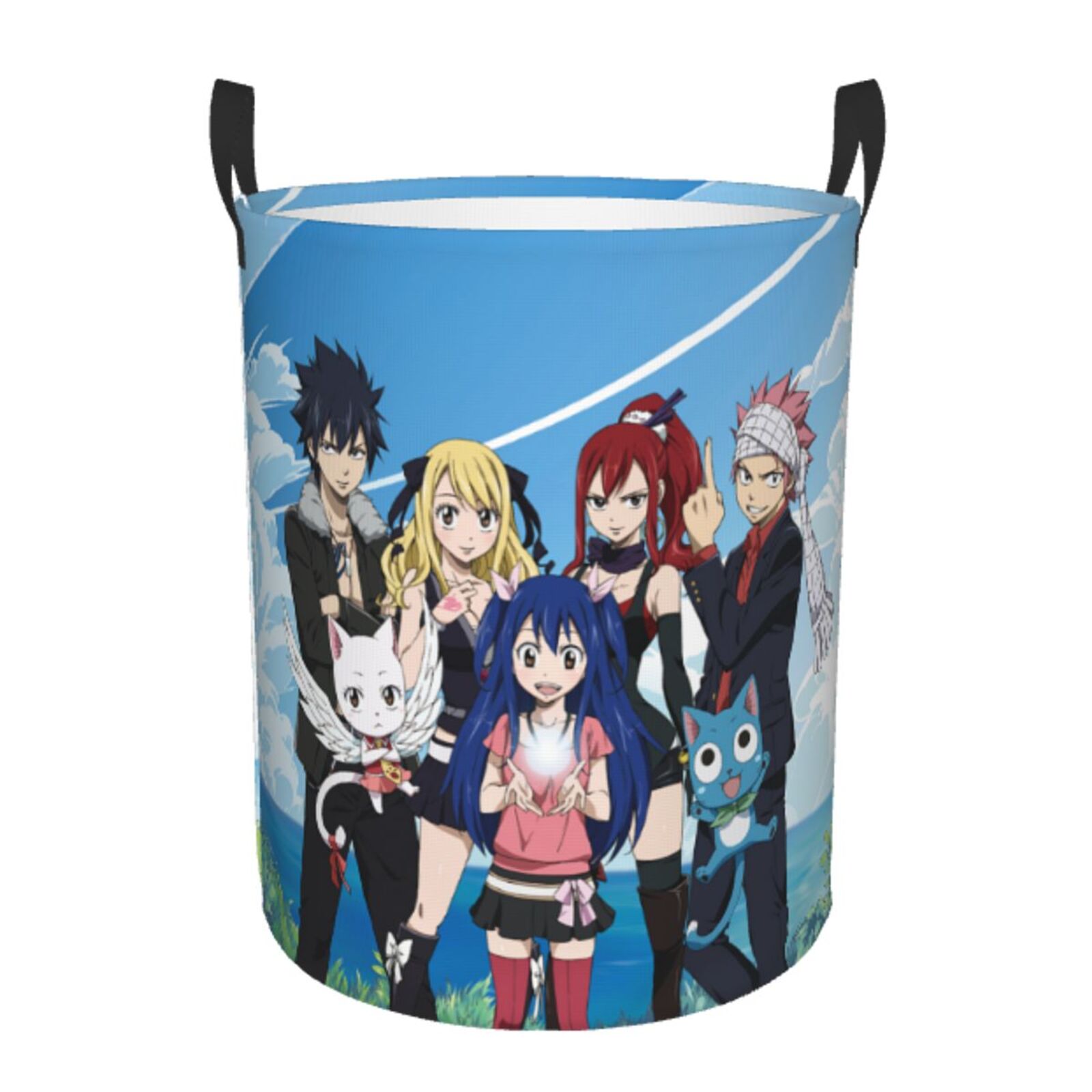Fairy Tail 3d Graphic Flame Laundry Basket Fire Flame Clothes Hamper ...