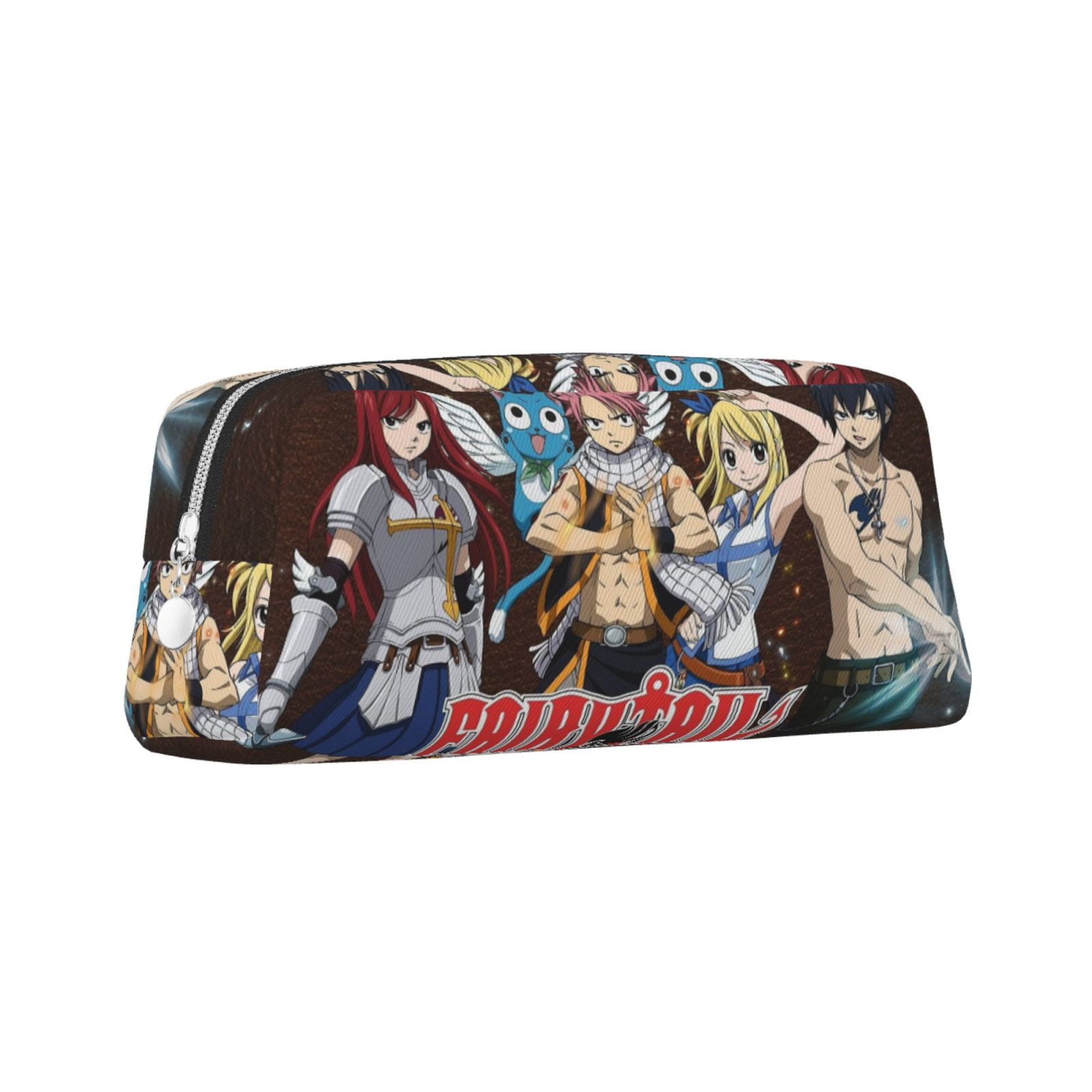 Fairy Tail -5 Unisex Leather Pencil Case, Multi Function Leather ...