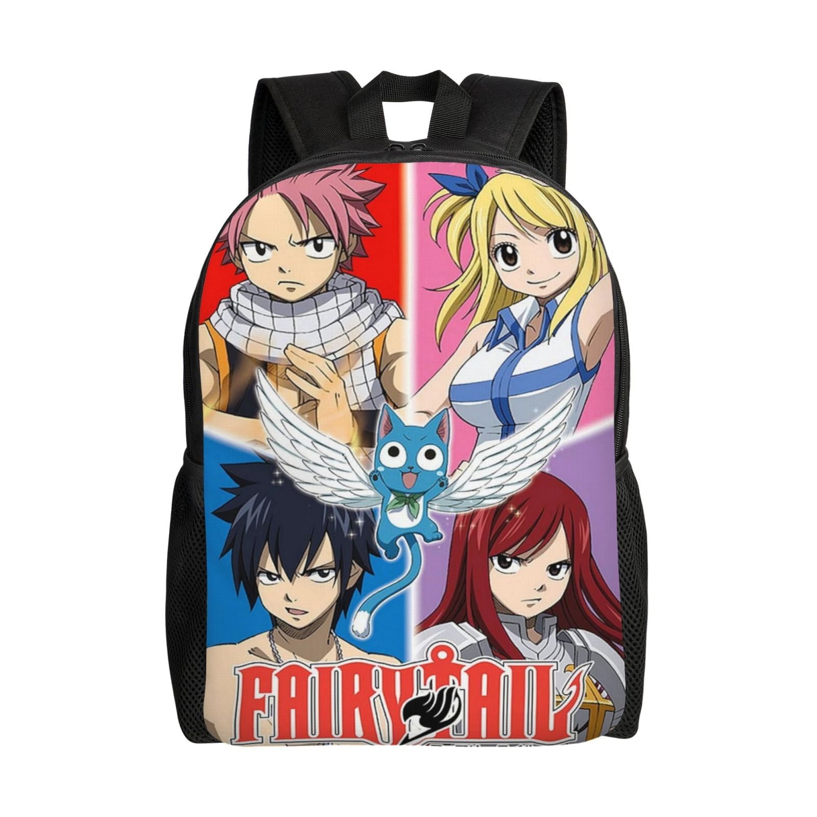 Fairy Tail Anime Backpack Cartoon Travel Bags 3D Printed Casual ...