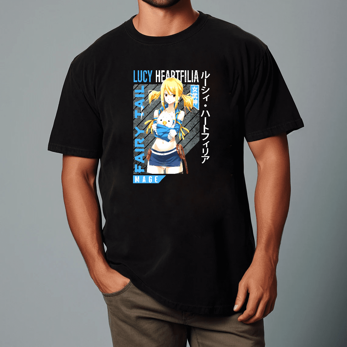 Fairy Tail Anime Lucy Heartfilia Fan Graphic New Design Unisex T-shirt ...