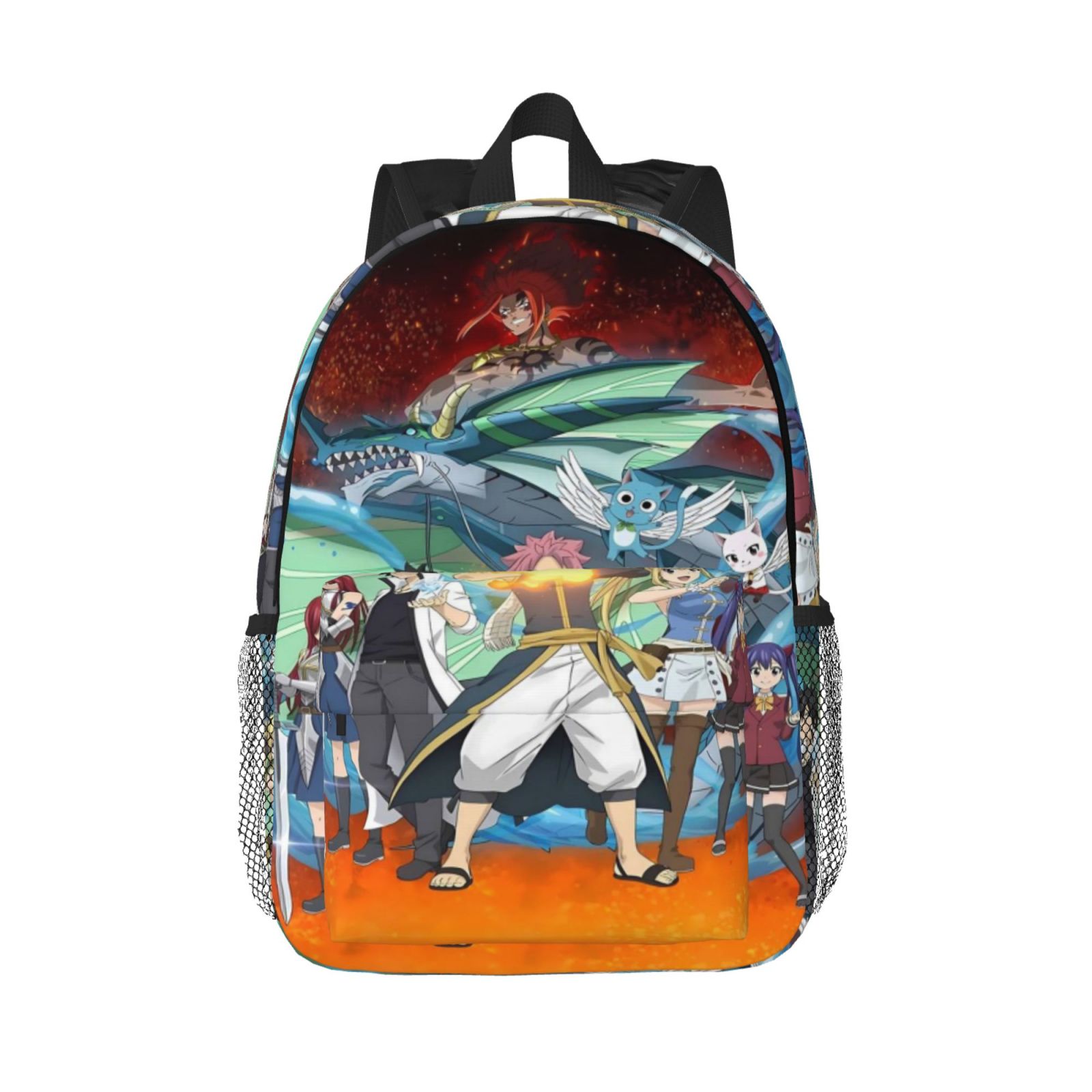 Fairy Tail Backpack for Cartoon Laptop Backpack with Front Pocket ...