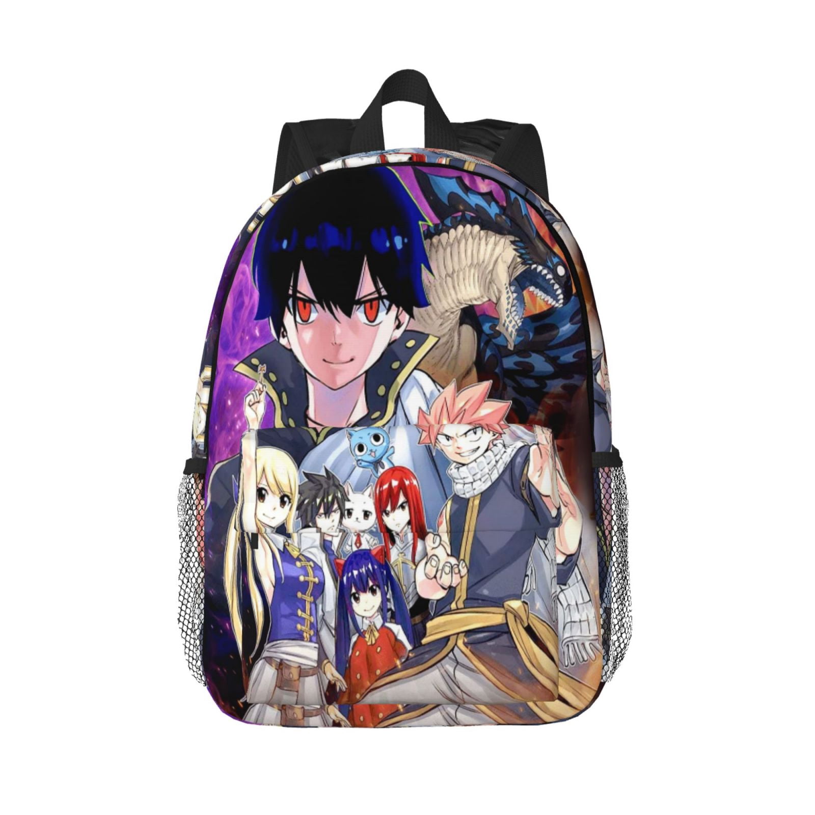 Fairy Tail Backpack for Cartoon Laptop Backpack with Front Pocket ...