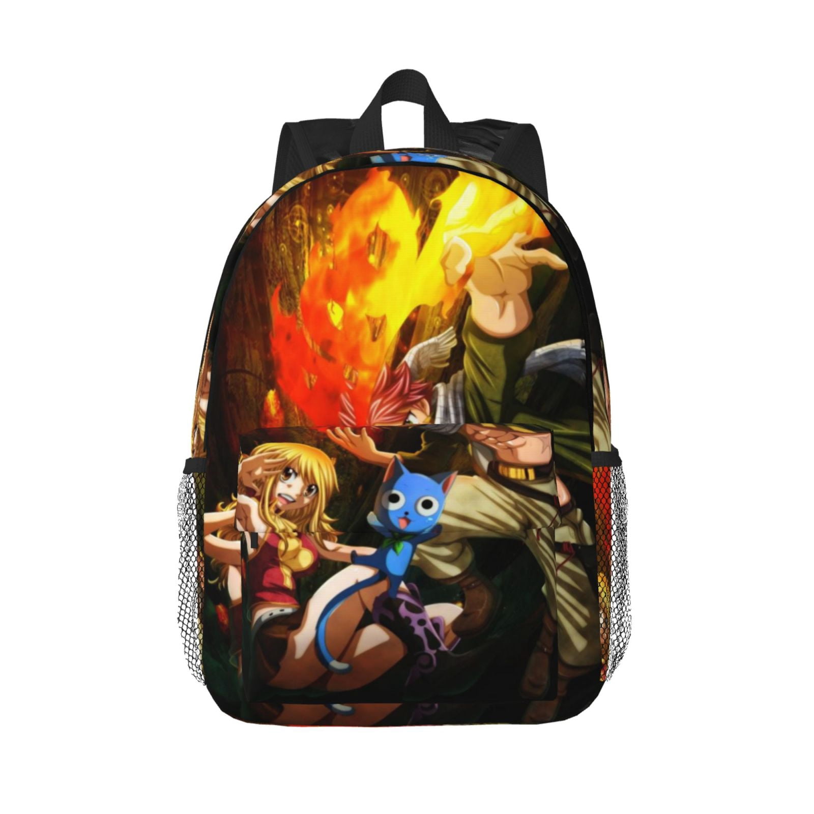 Fairy Tail Backpack for Cartoon Laptop Backpack with Front Pocket ...