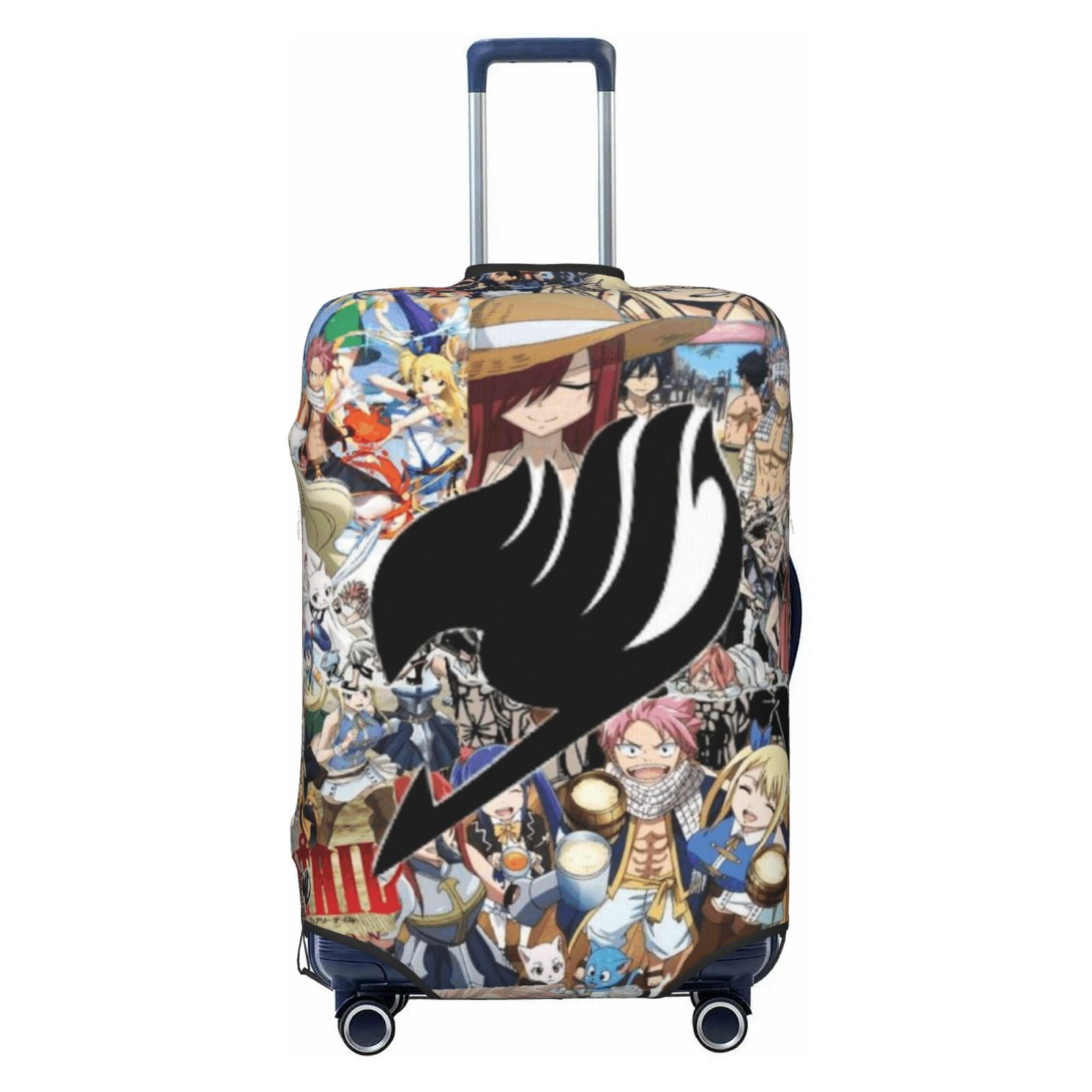 Fairy Tail Luggage Cover Printed Travel Luggage Sleeve High Elasticity ...
