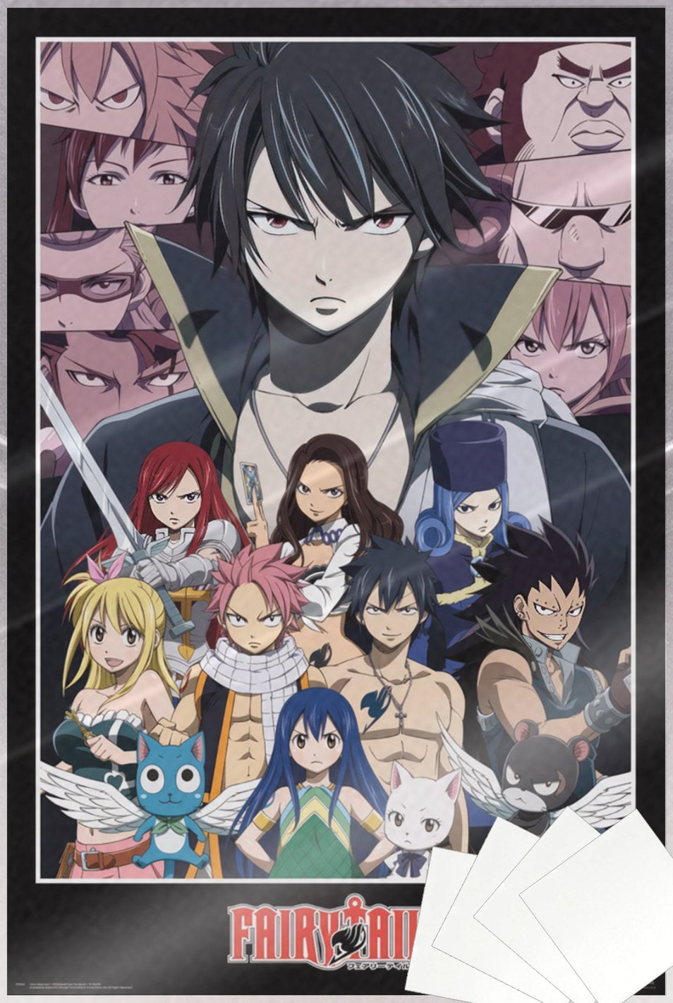 Fairy Tail - Manga Anime TV Show Poster (All Characters Montage) (Size ...