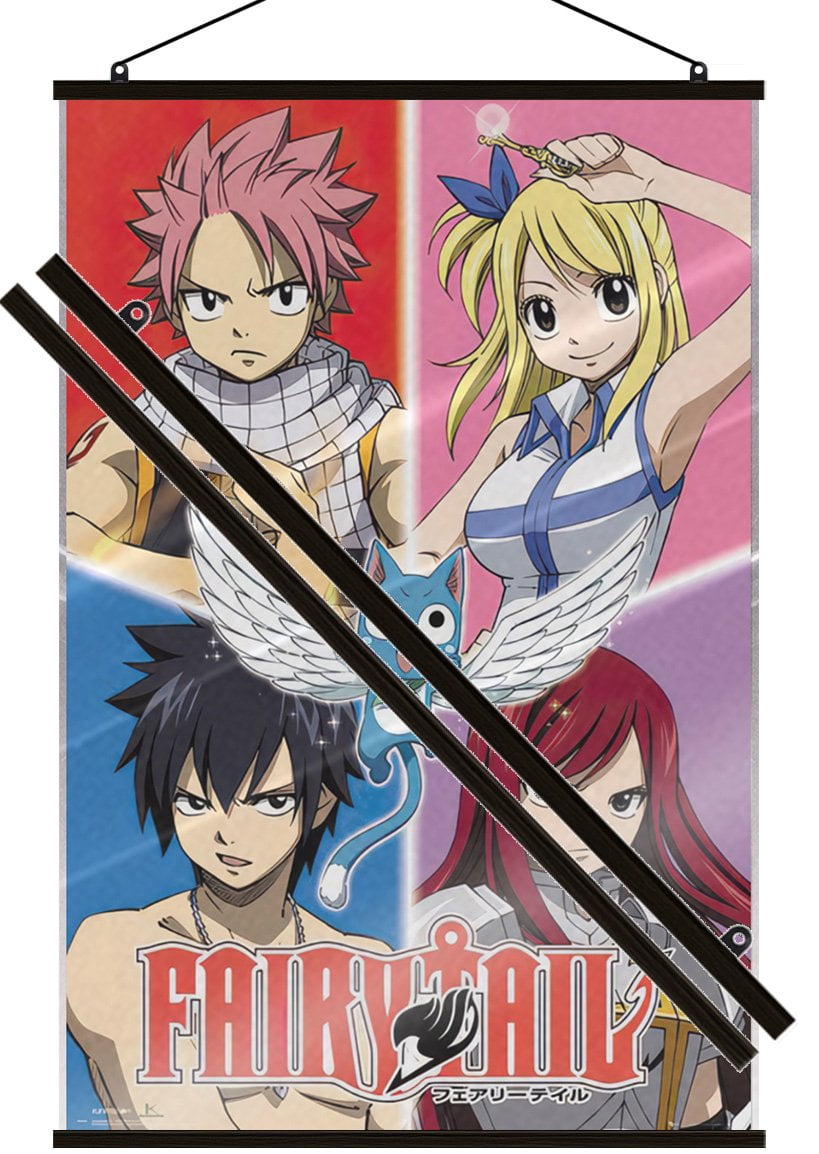 Fairy Tail - Manga Anime TV Show Poster (Character Grid) (Size: 24" x ...
