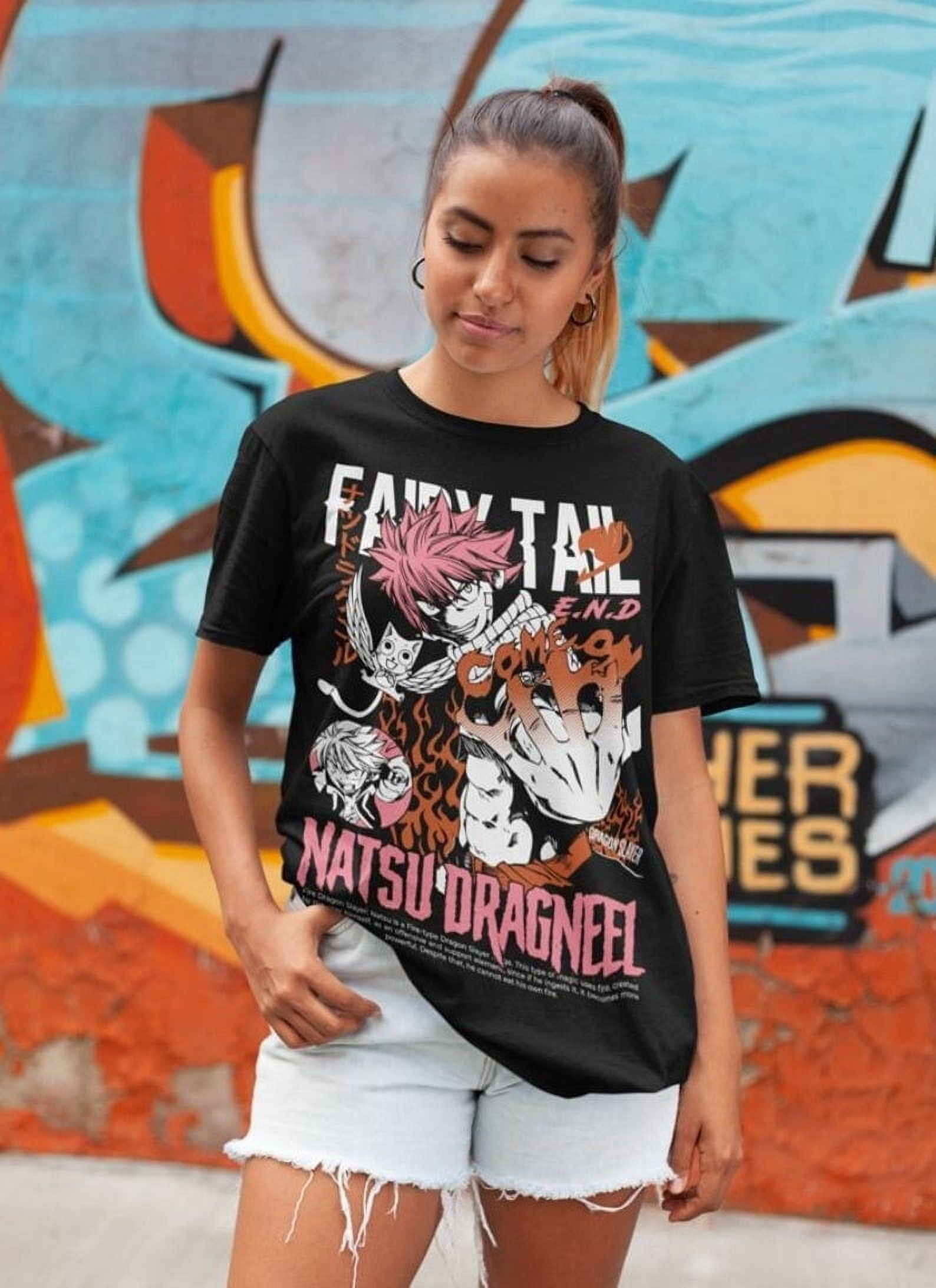 Fairy Tail Natsu Dragneel T-Shirt, Gray Fullbuster, Gajeel Redfox ...