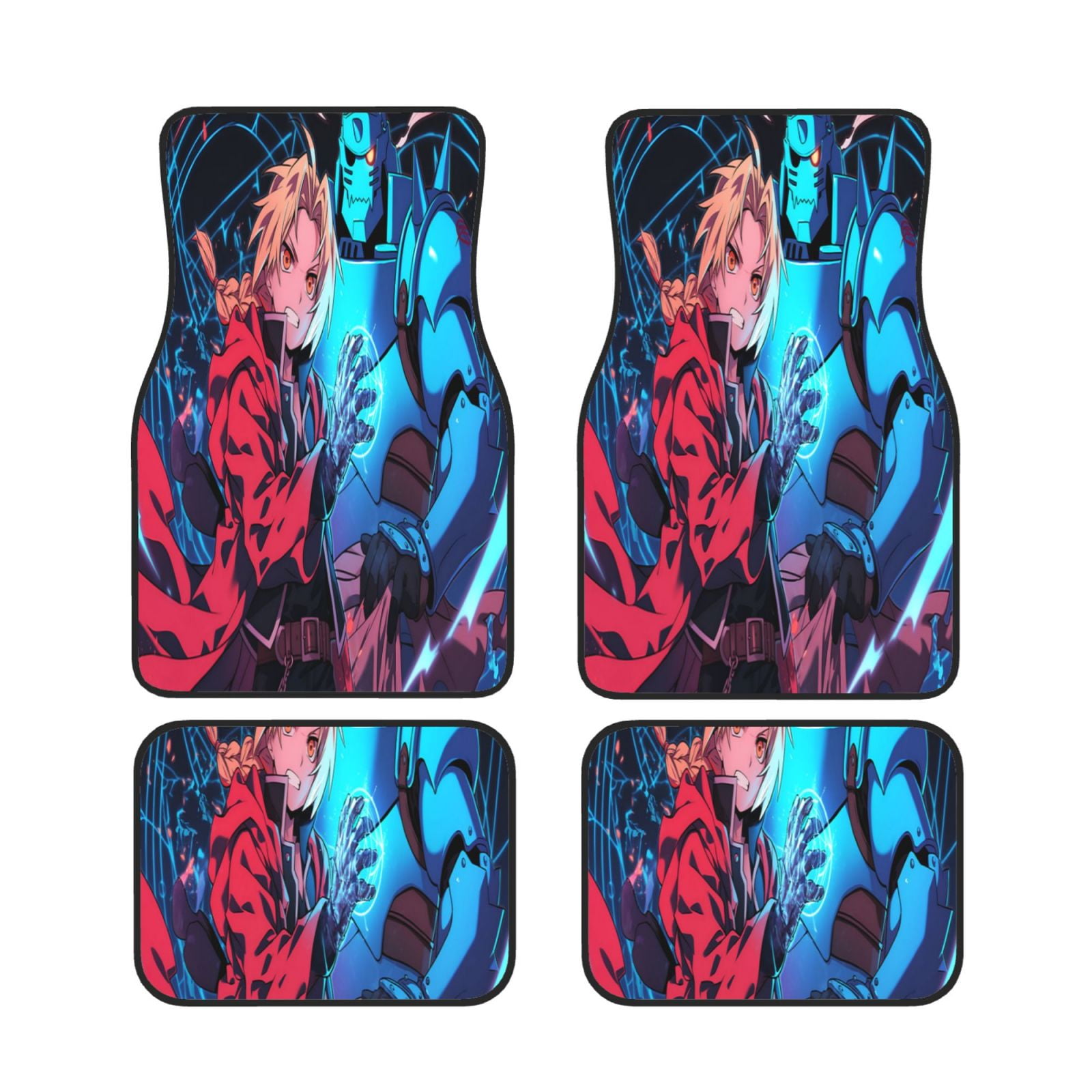 Fairy Tail Set Of 4 Pcs Cartoon Car Floor Mats Cartoon Print Car ...