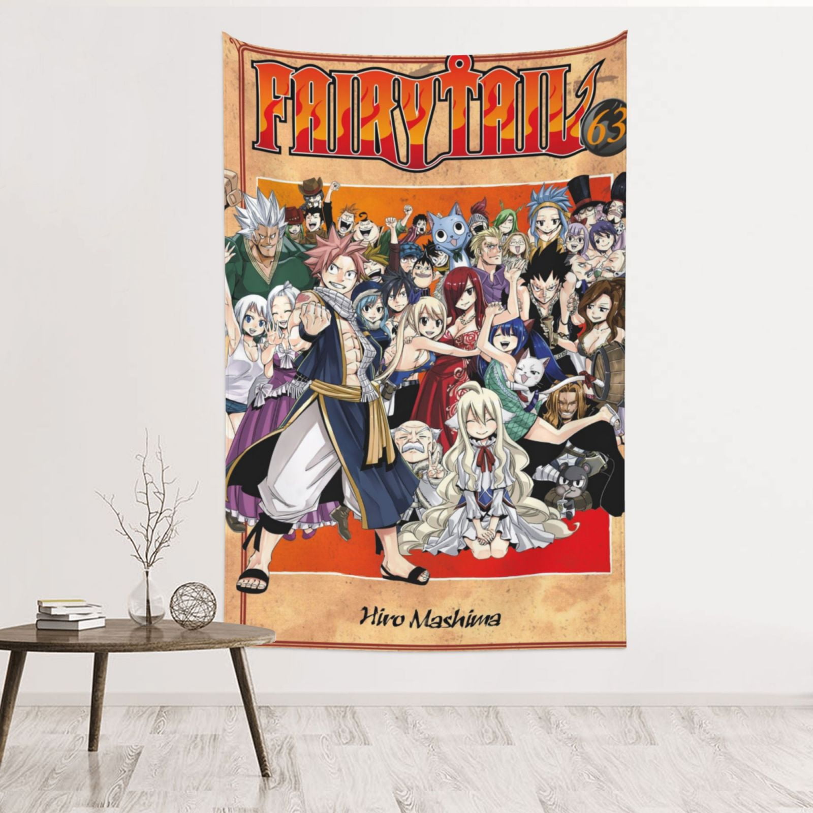 Fairy Tail Tapestry Dorm Decor Wall Hanging Tapestries Window Curtain ...