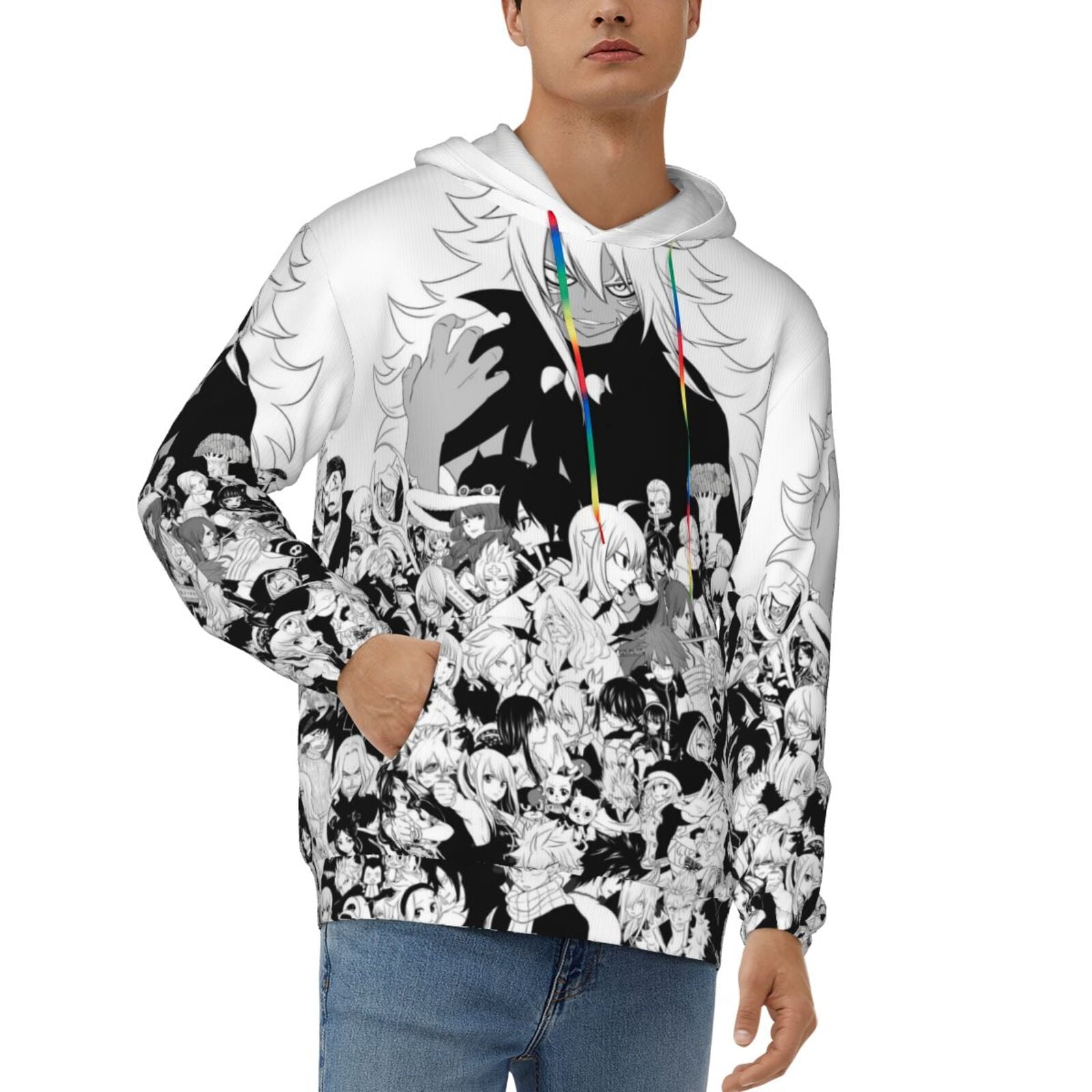 Fairy Tail Unisex Hoodie Fashion Print Long Sleeve Drawstring Hooded ...